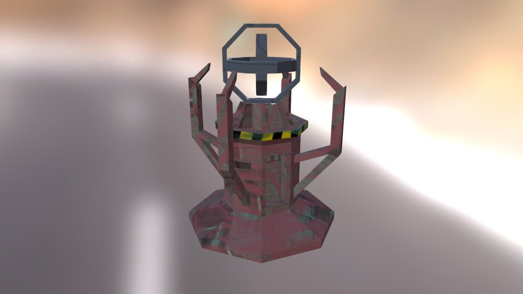 Sci fi Gyroscopic generator - 3D model by Kim Niemann (@kimn) [defb748 ...