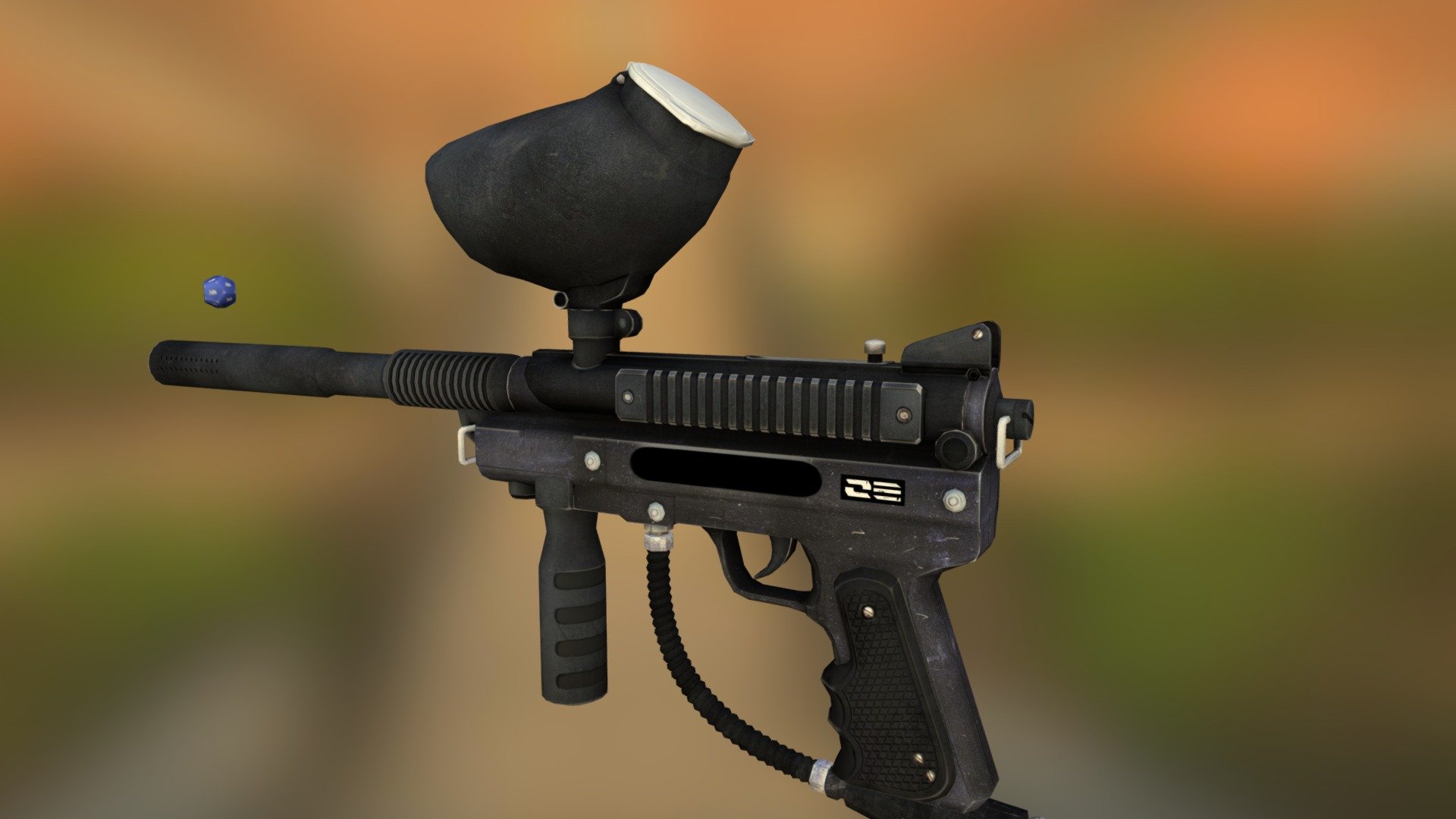 Dice Gun - 3D model by Erica Cai (@ericai) [defd481] - Sketchfab