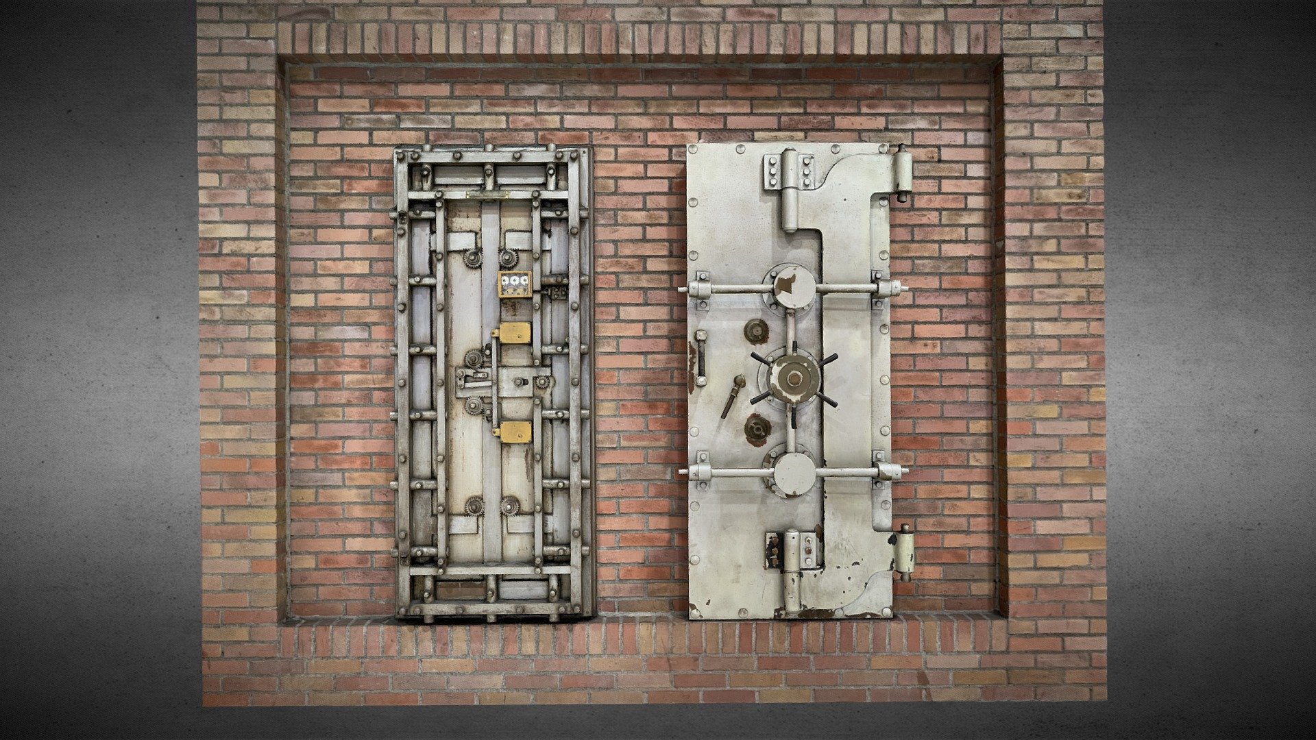 Bank vault door at the station - Download Free 3D model by STUDIO ...