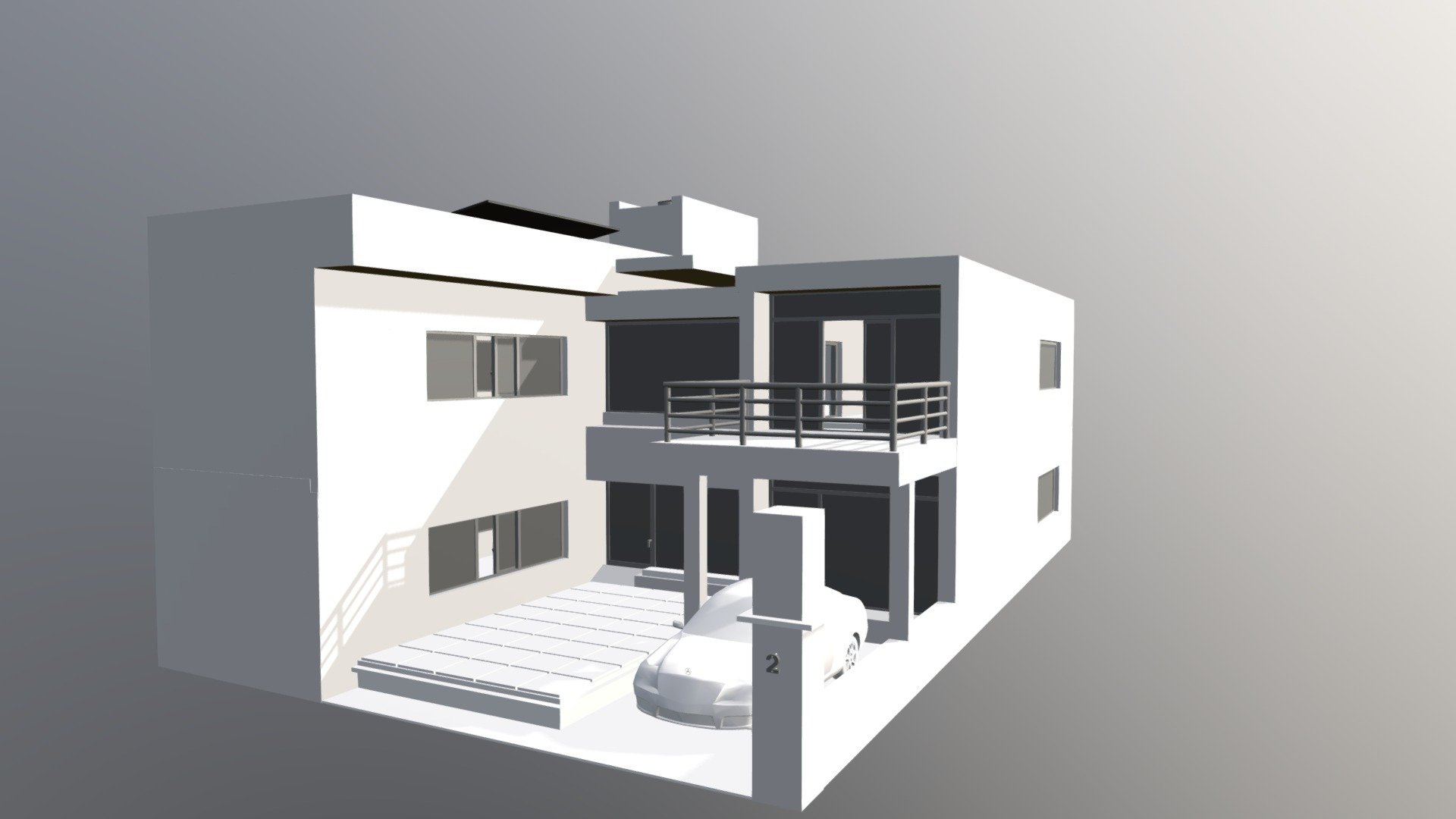 Architecture House - Download Free 3D model by Luis Adrian V. (@luis ...