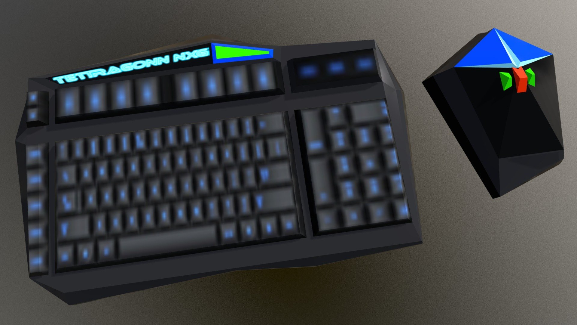 Keyboard & Mouse Household Props Challenge Day 6 - 3D model by Skywolf ...