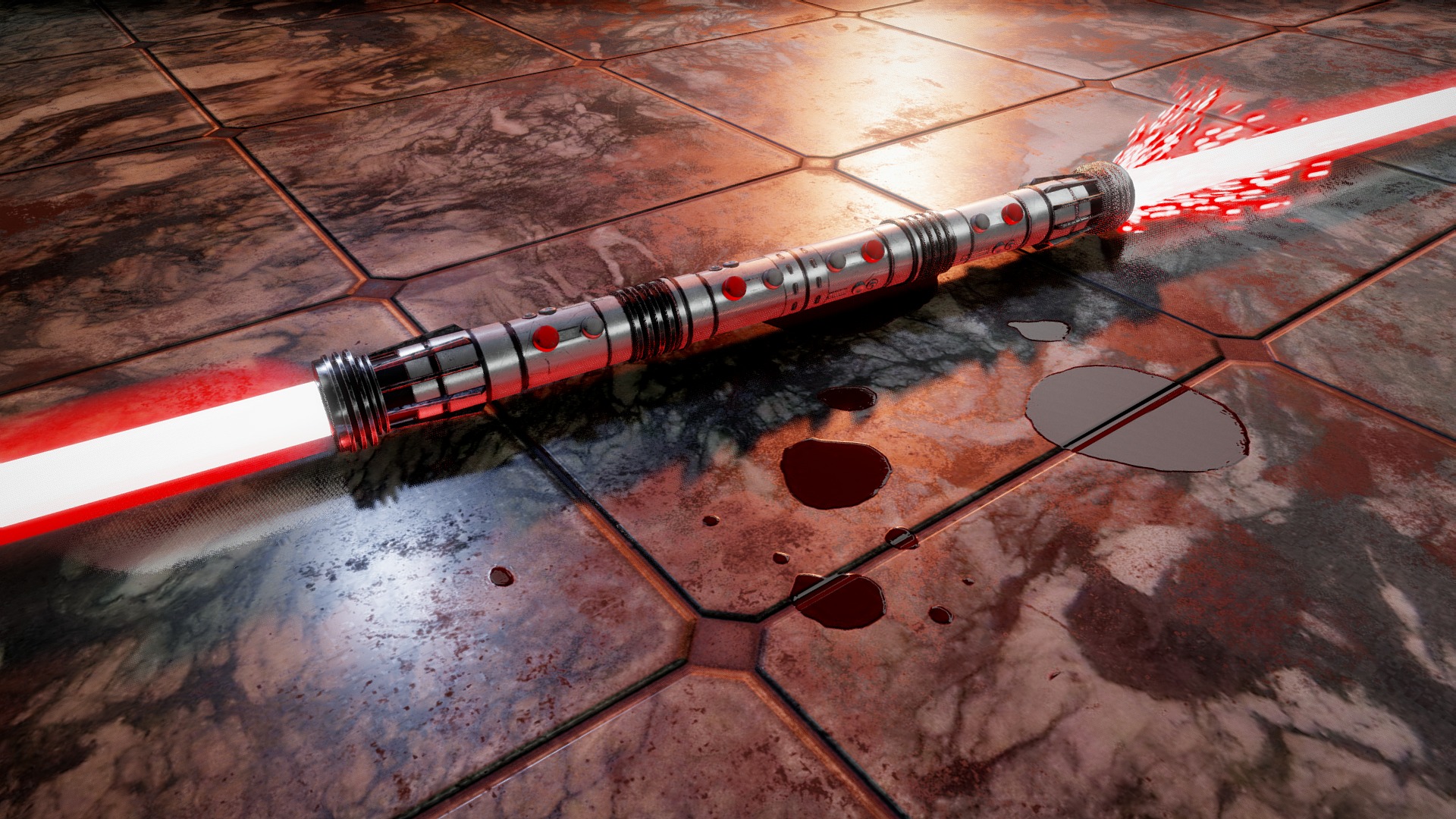 Darth Maul Lightsaber - 3D model by Vernus [df05cf7] - Sketchfab