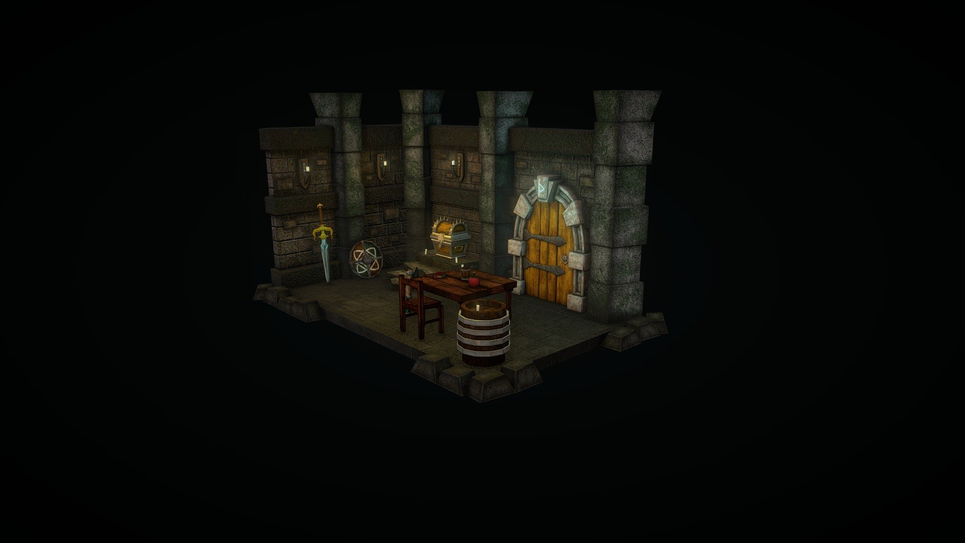 Medieval Dungeon - 3D model by Maxi (@maxicasella) [df05f04] - Sketchfab