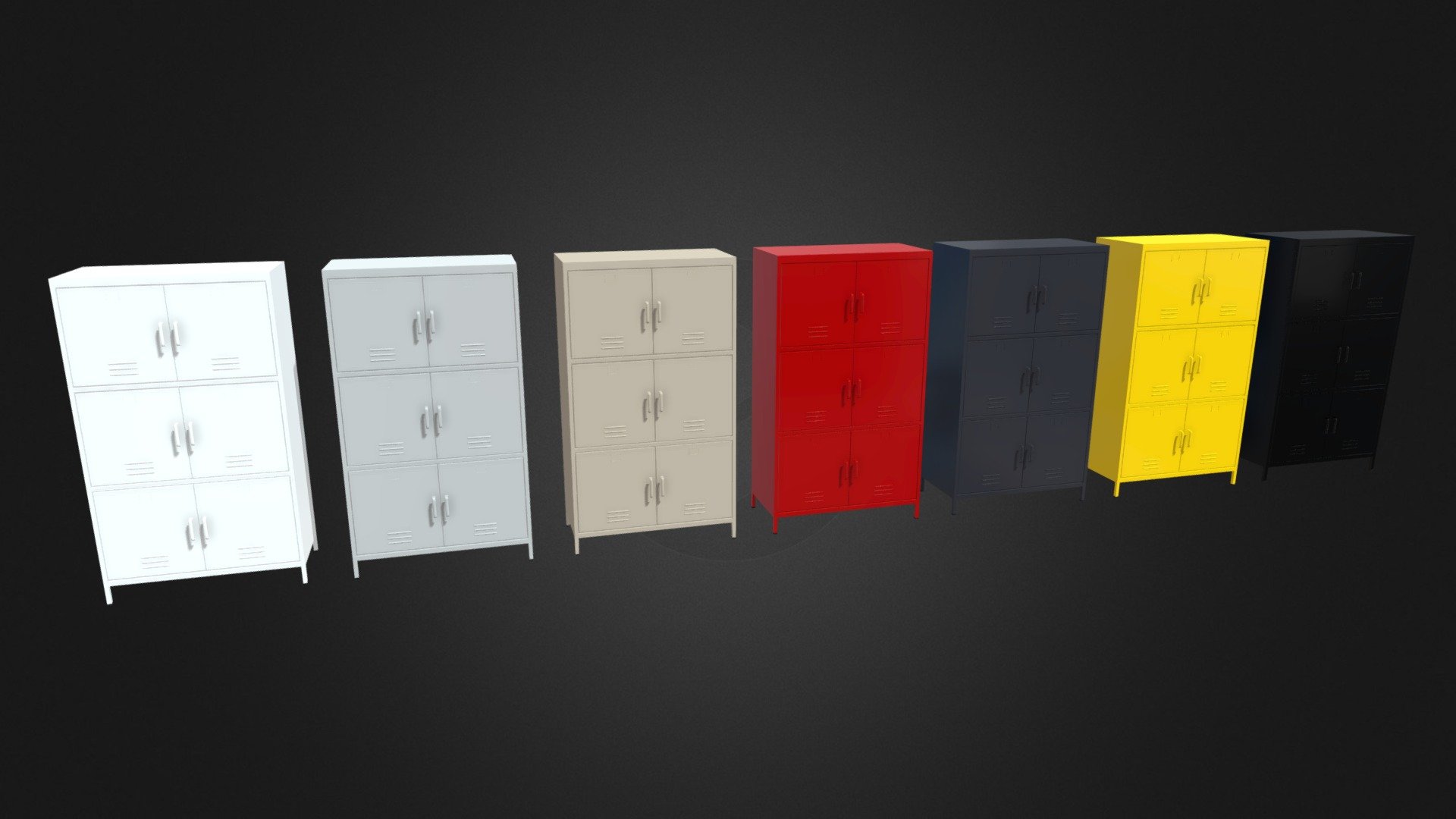Mkb 캐비넷 6문 수납장 9131600 3d Model By Kovishop [df06580] Sketchfab