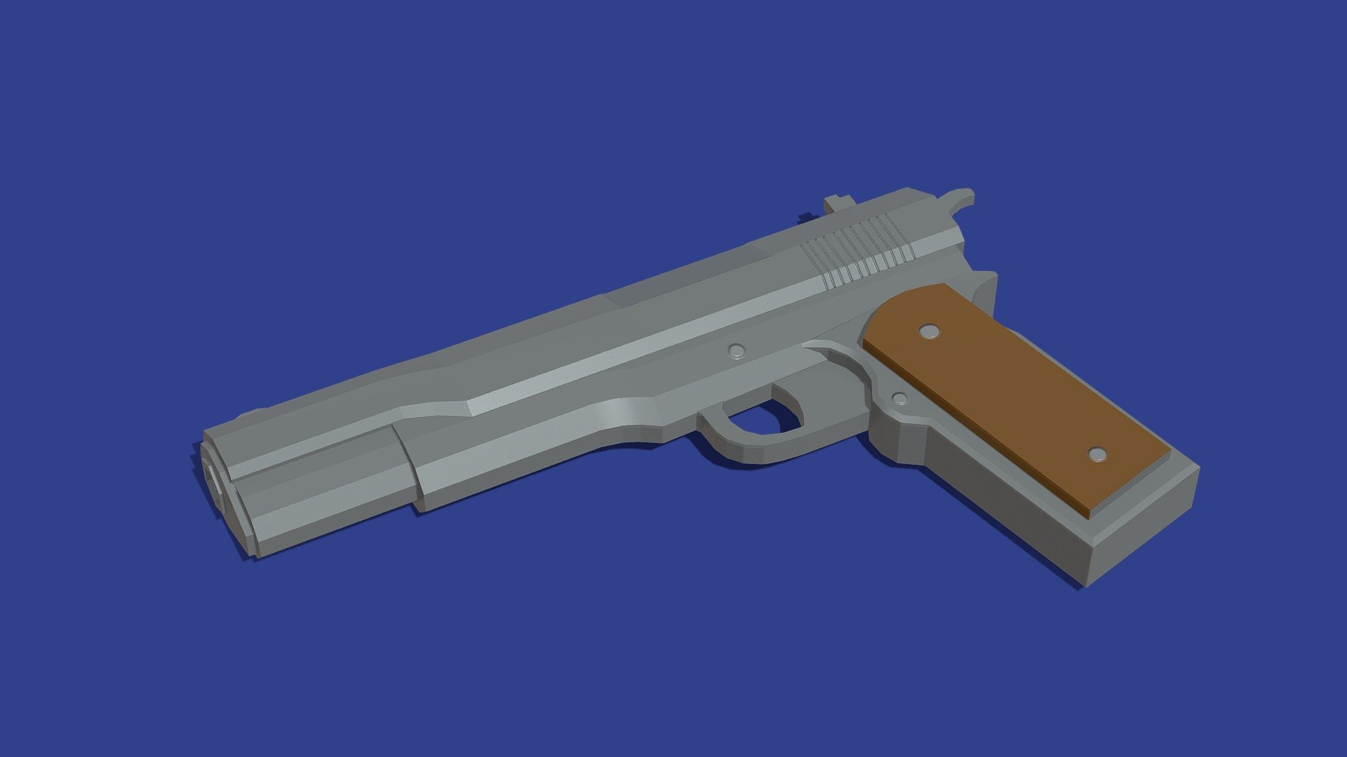 M1911 Low Poly - 3D model by Aidan Brown (@aidbro) [df083f8] - Sketchfab