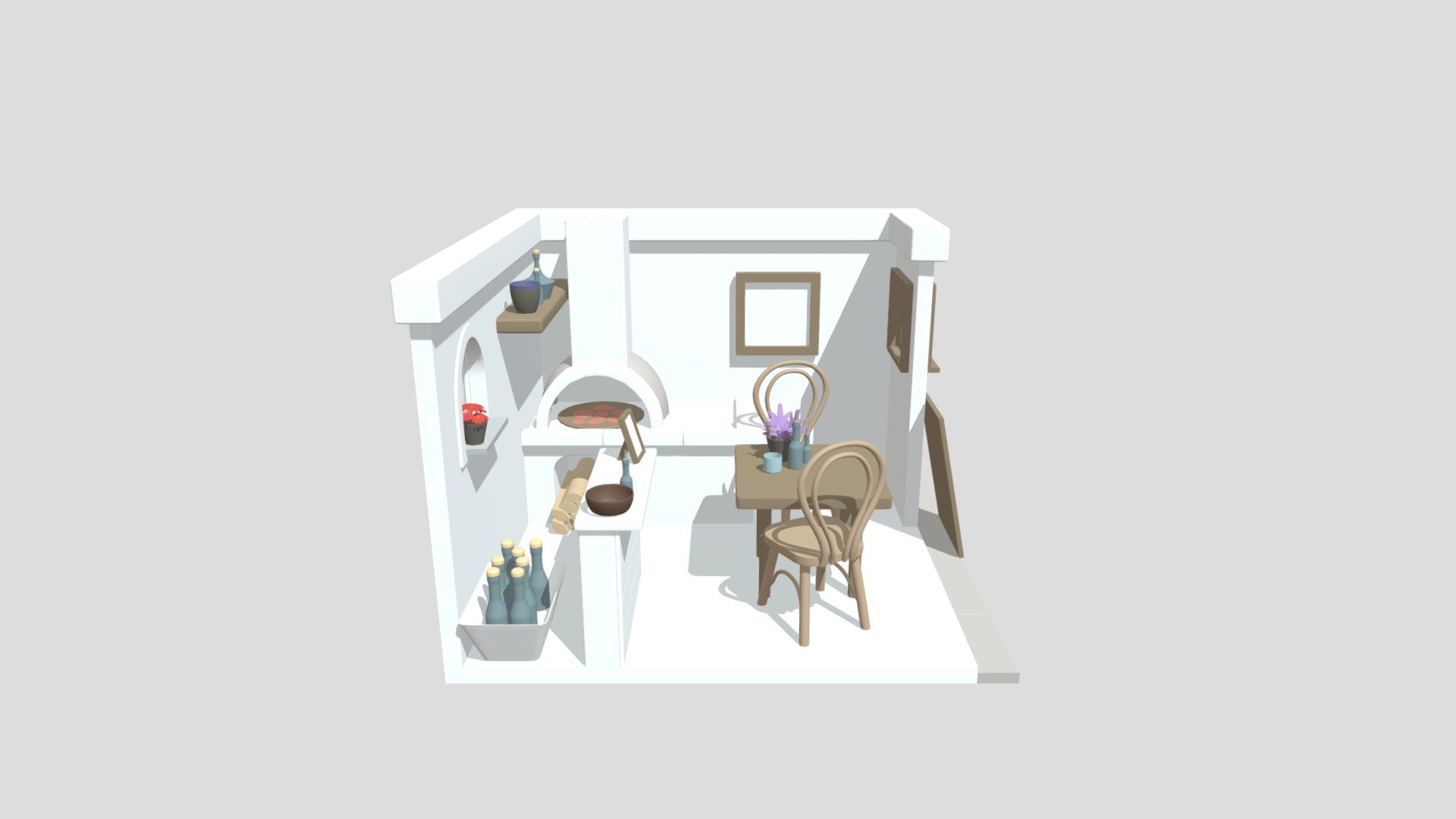 Pizza Corner Scene - Download Free 3D model by Kit-Kat (@B1ahaj ...