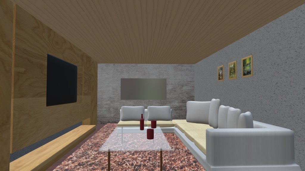 LIVING ROOM FINAL - 3D model by salvafran [df0d543] - Sketchfab