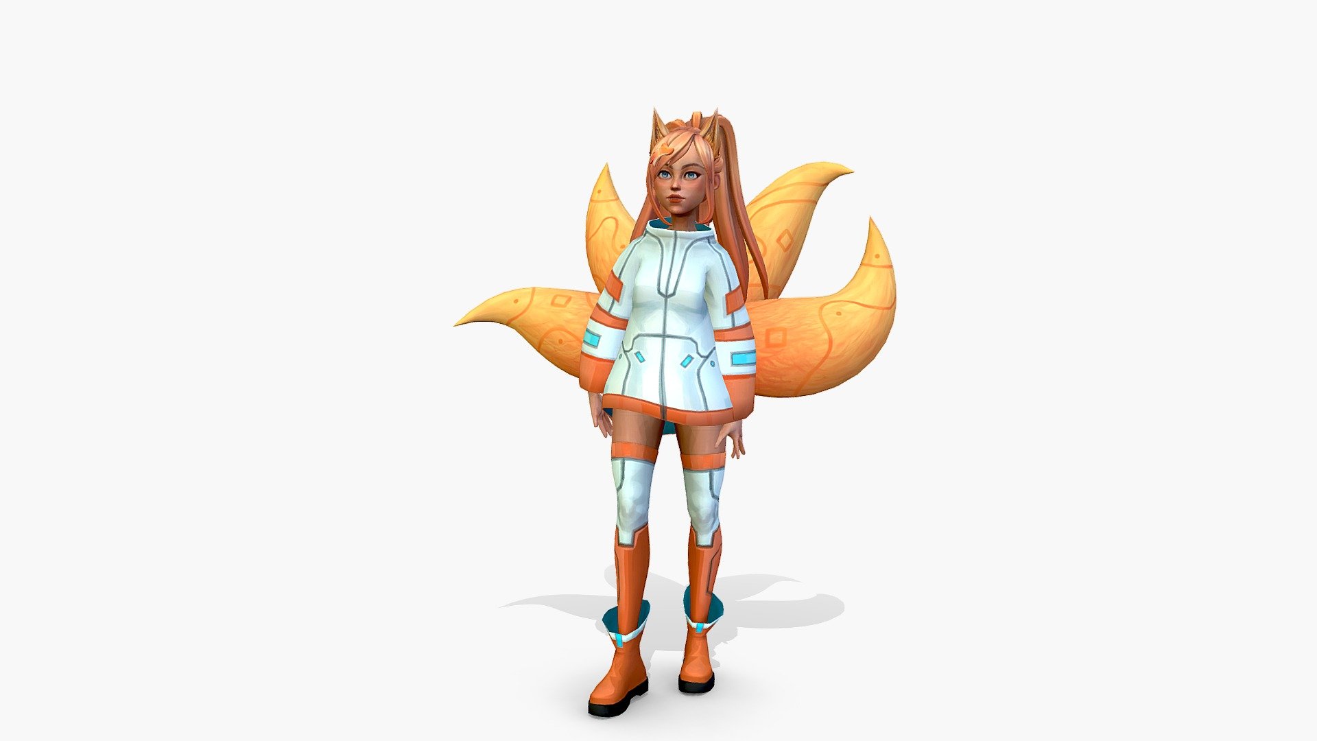 VRM | Mira - 3D model by CyberFox 3D Studio (@cyberfox3d) [df0fe80 ...