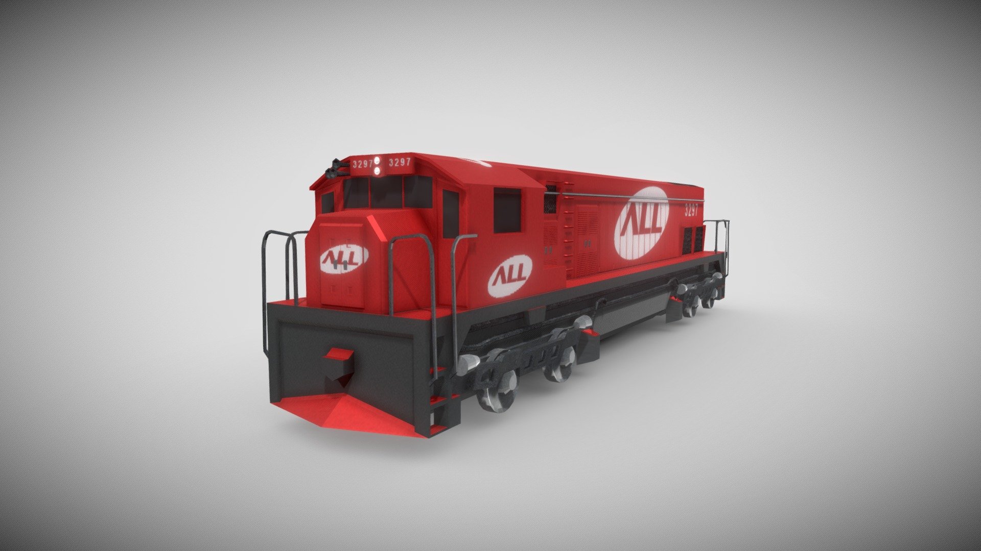 Locomotive: EMD G26CU ][ Skin: A.L.L Logística. - 3D model by Heferum ...