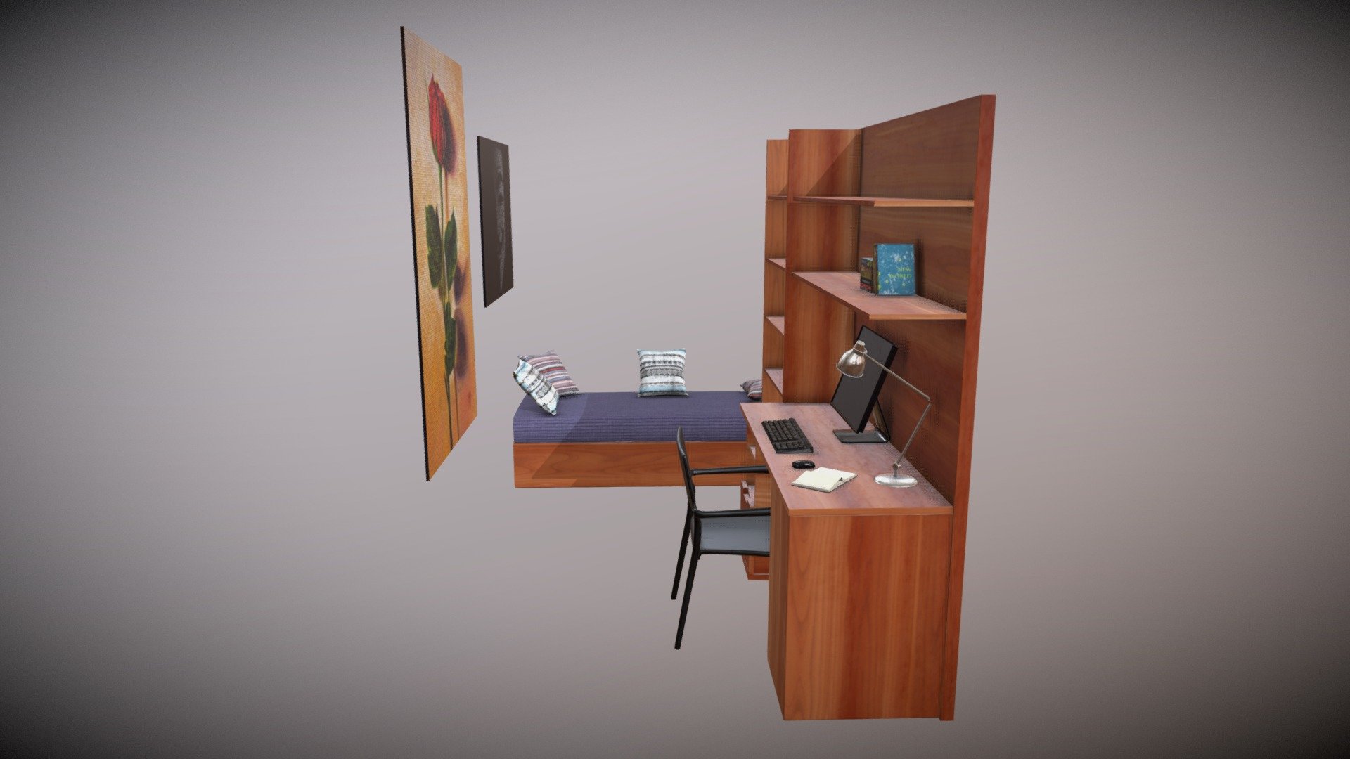 Study Room - 3D model by CuBic_Cat (@chatuni.cubic_cat) [df119b9 ...
