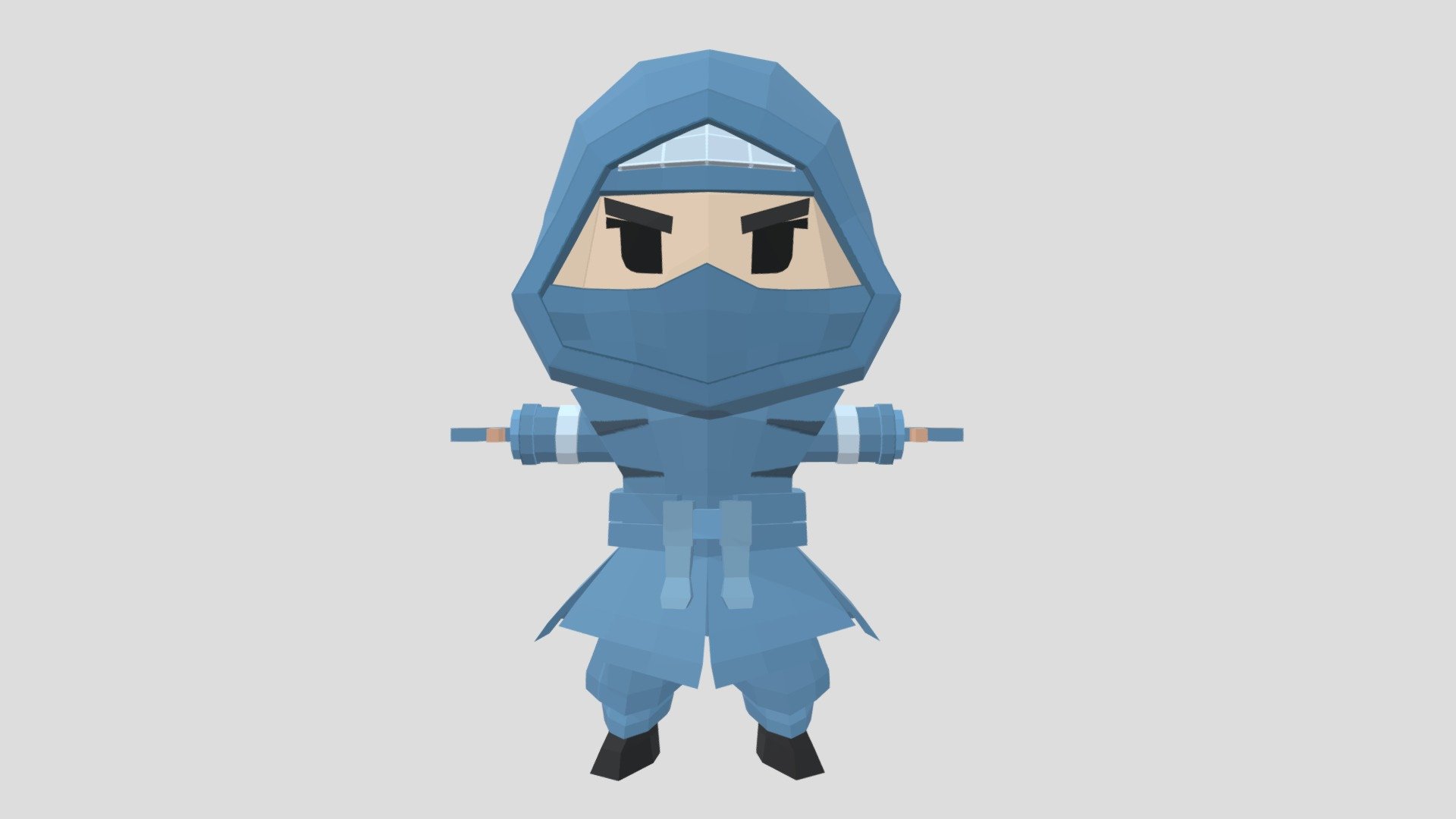 low poly ninja Rigged - Download Free 3D model by Lowpoly 0 (@lowpoly0 ...