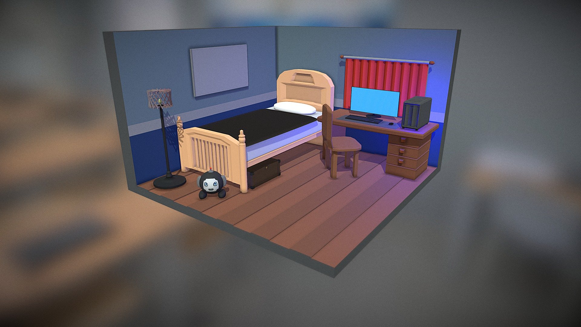 Isometric Room - Download Free 3D model by NAFI (@naf-i) [df16d54 ...