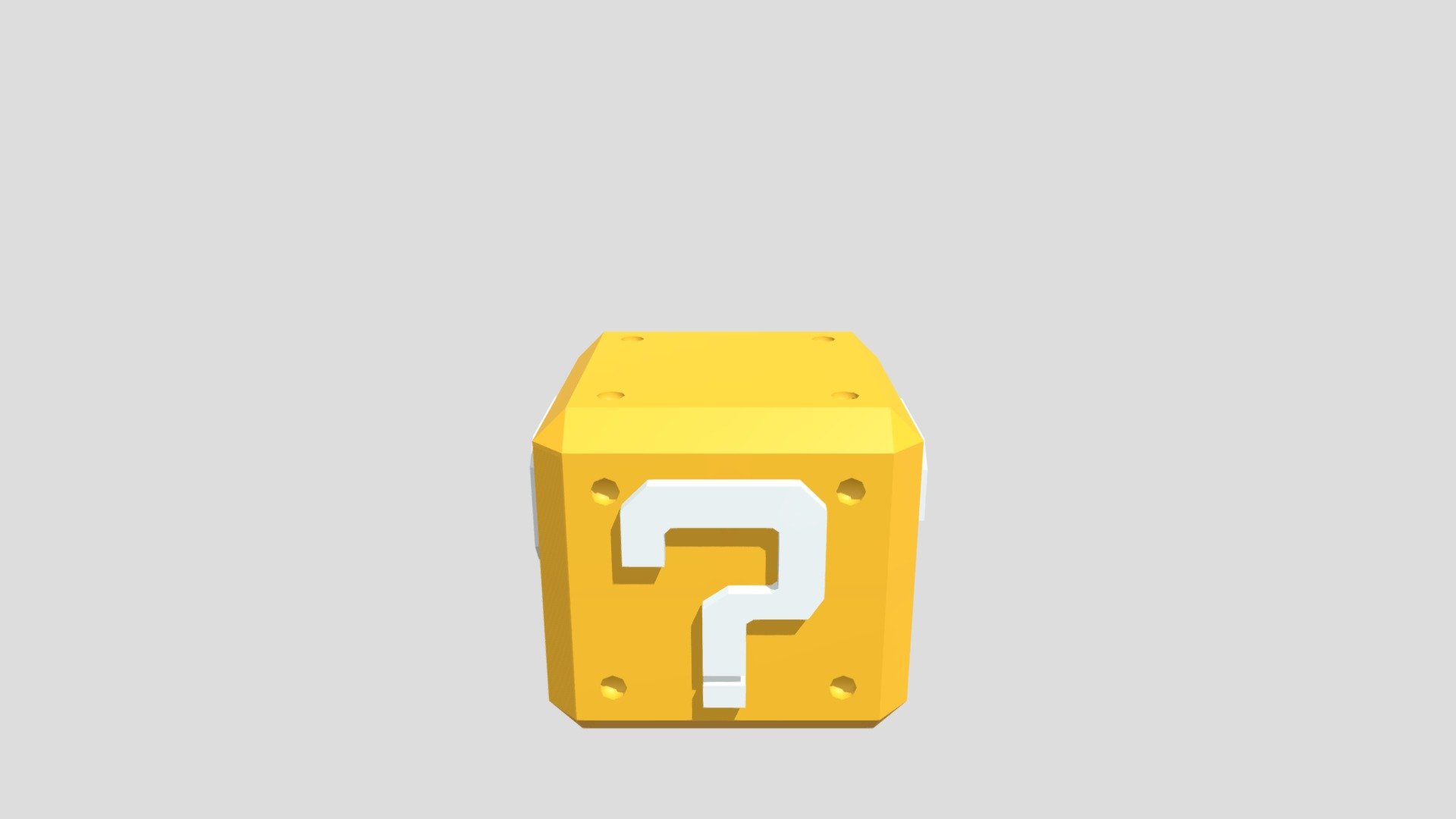 Yellow Cube With Coin - Download Free 3D model by Loguiito [df172e6 ...