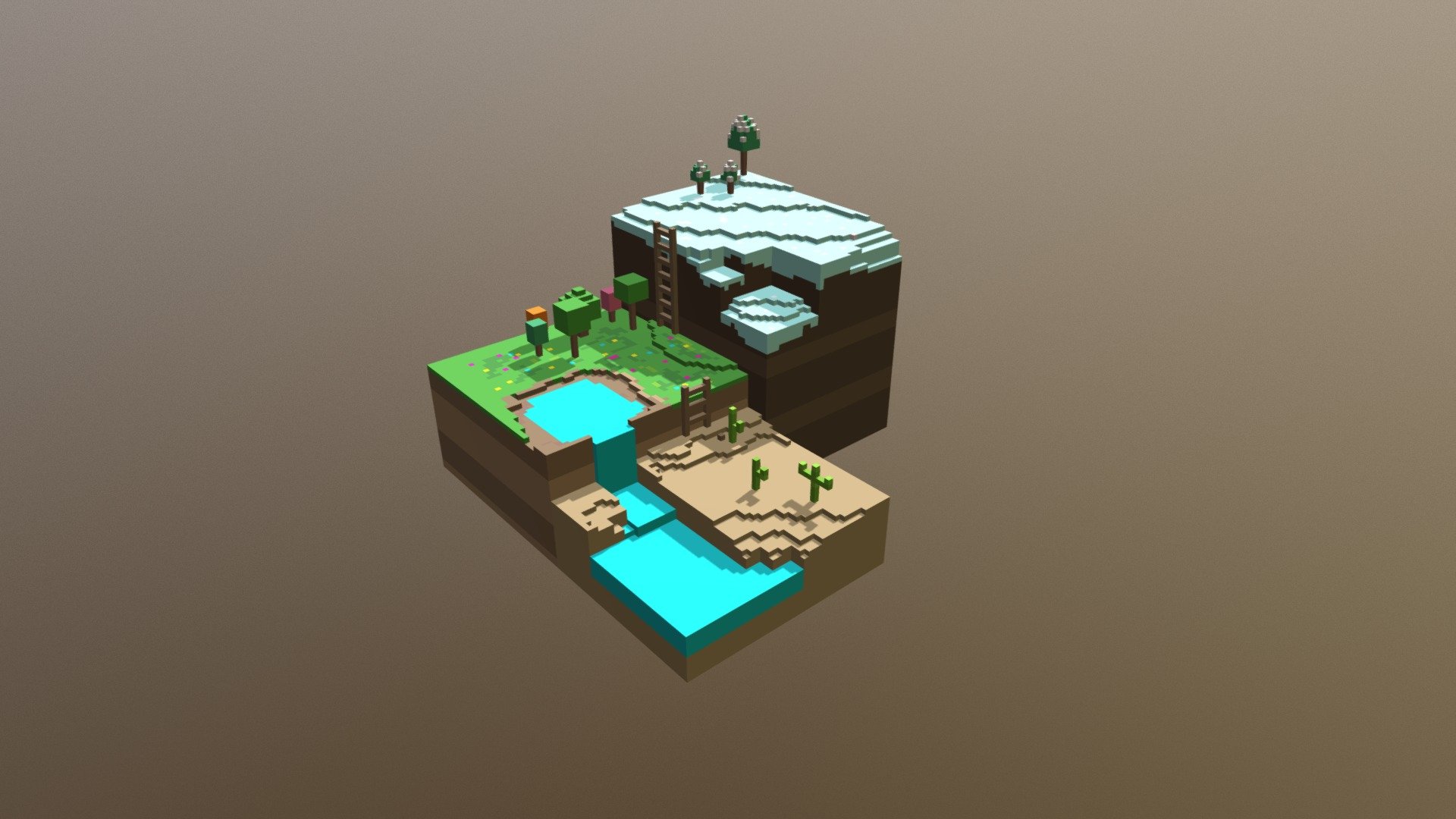 Voxel Biome Landscapes v1.1 - 3D model by Vi Mai (@mapleguy80) [df1742e ...