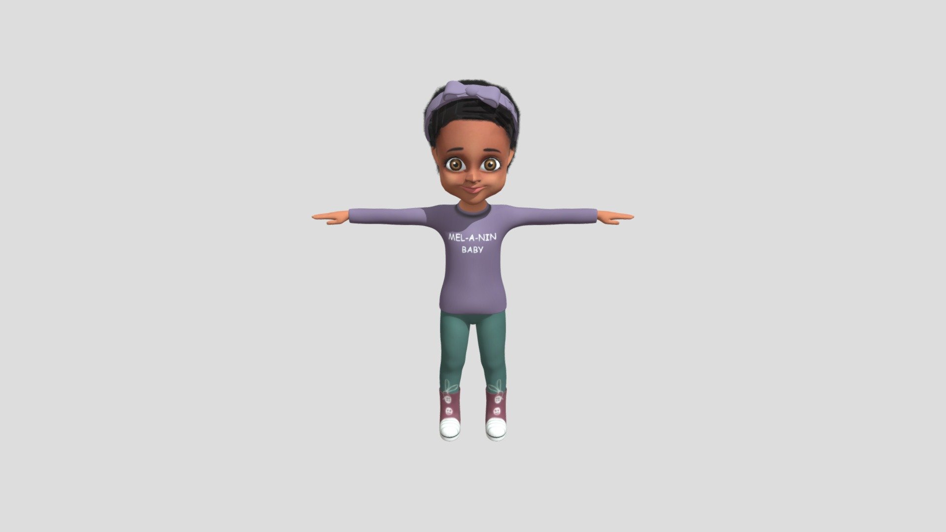3d cartoony girl character - Download Free 3D model by shabdar44 ...