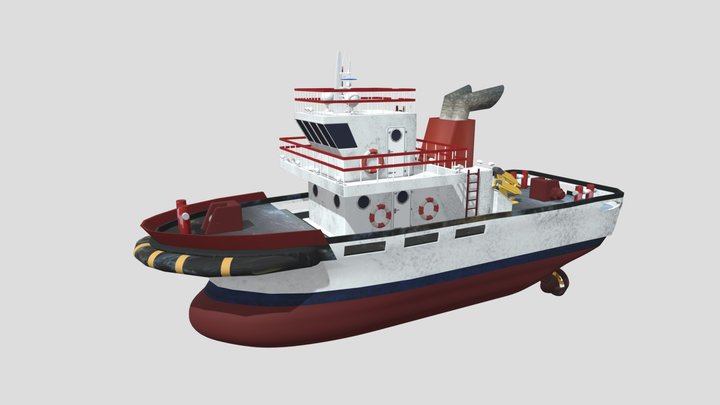 Tugboat 3D models - Sketchfab