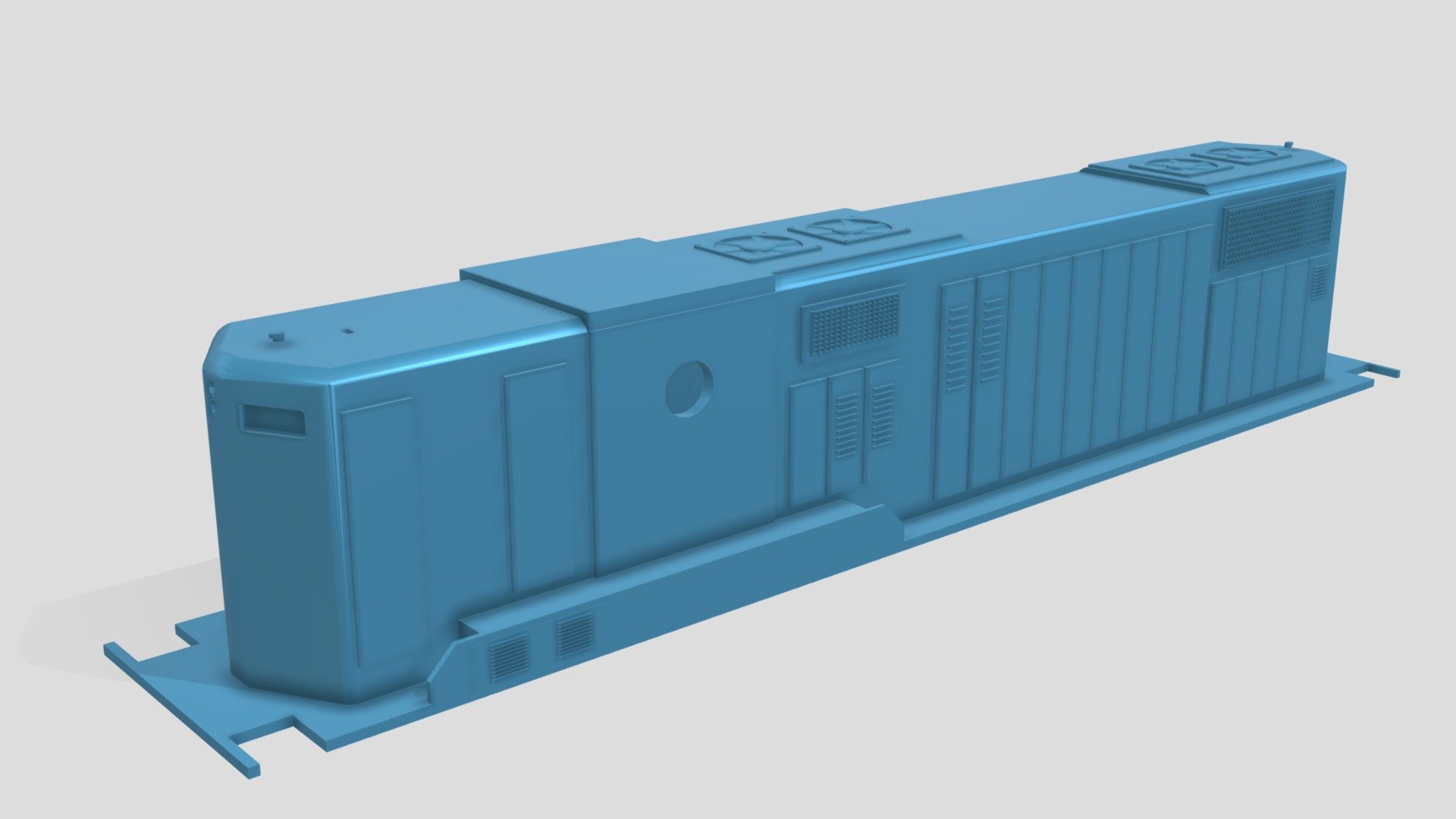 HO Scale EMD Gp9B Locomotive Shell - Download Free 3D model by ...