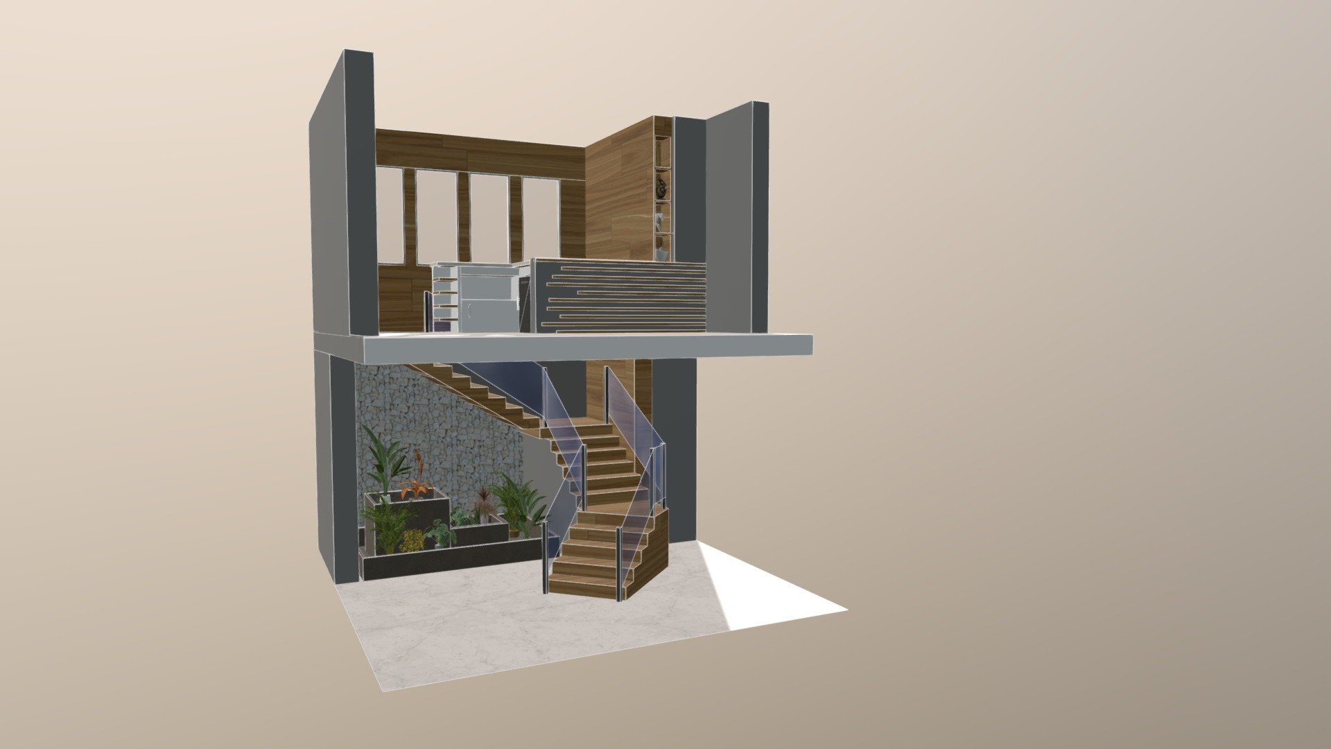 2 levels - 3D model by adham.assem15 [df1a121] - Sketchfab