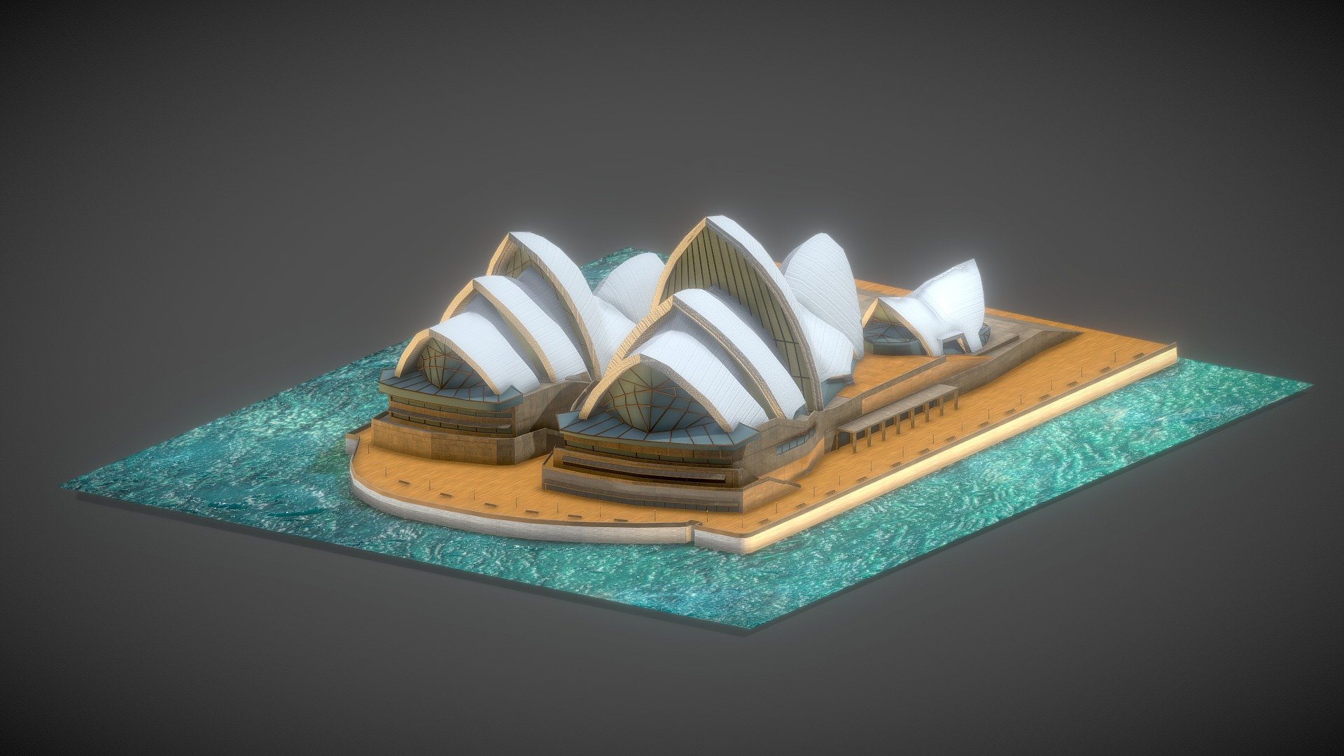 Sydney Opera House - 3D model by AriaPramudia1.0 [df1abae] - Sketchfab