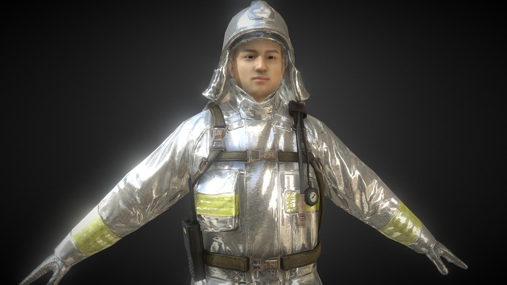 Japanese Firefighter 0001 - Buy Royalty Free 3D model by animod ...