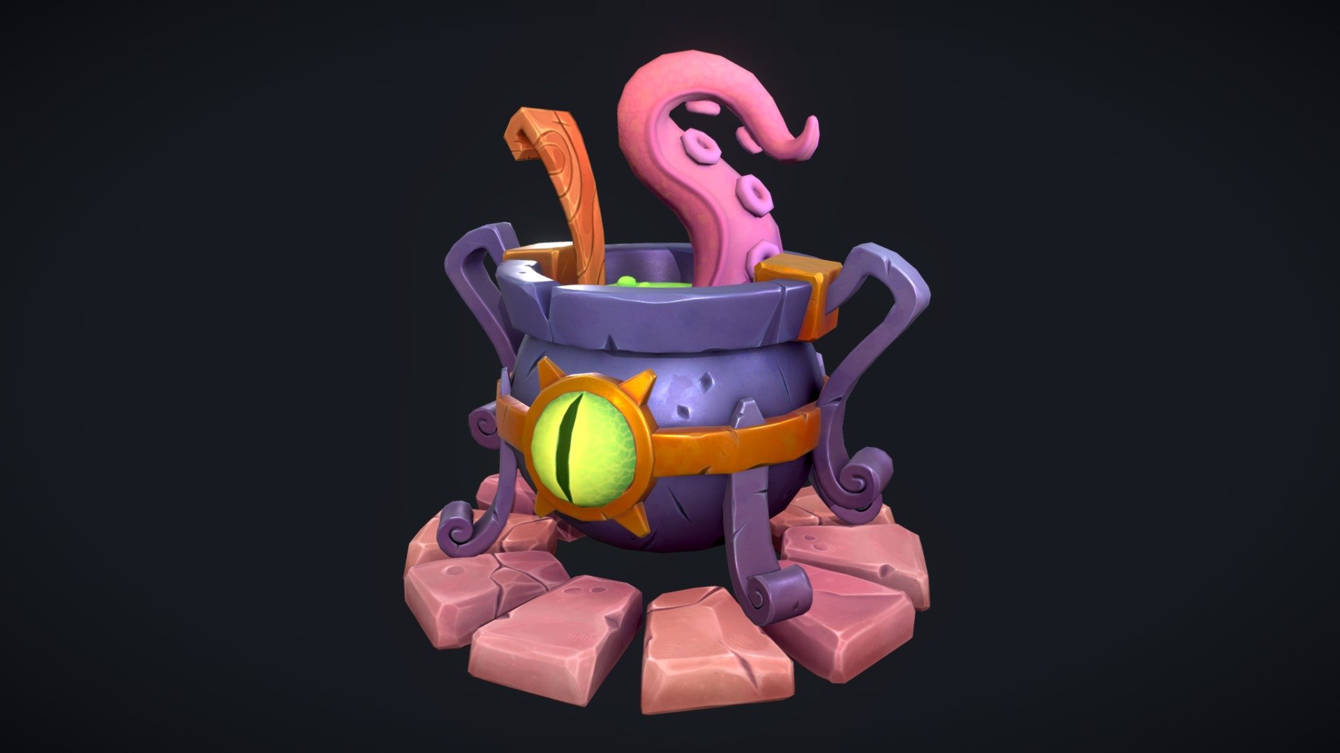 Magic Cauldron - 3D model by jammynoctua [df1c74a] - Sketchfab