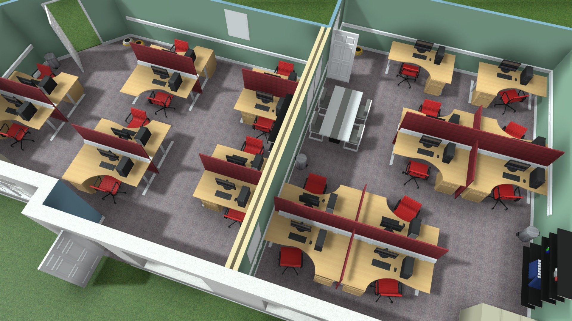 Sample Office design - 3D model by Virtual Teic (@dyb) [df1d179 ...