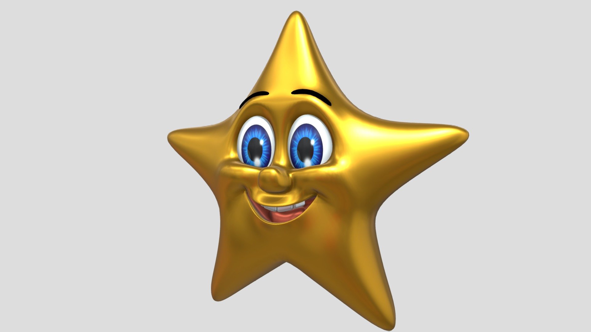 Cartoon Star - Download Free 3D model by gazgolder [df1d60c] - Sketchfab