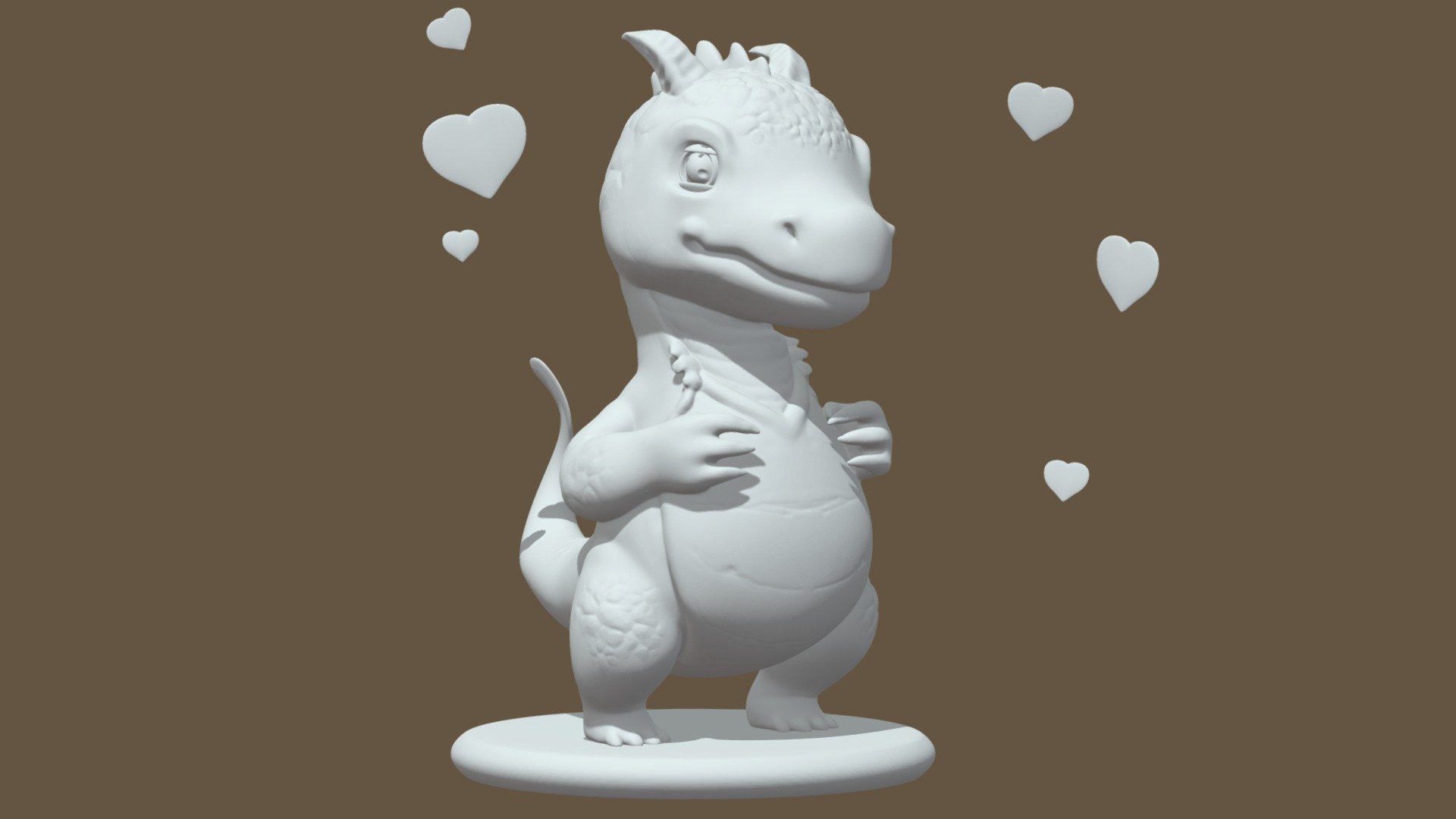 Cute dinosaur - Download Free 3D model by Roma Zong (@roma_zong ...