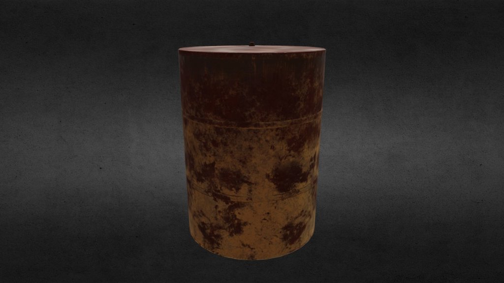 rusted barrel - 3D model by BachMobil (@matinrd) [df2282d] - Sketchfab
