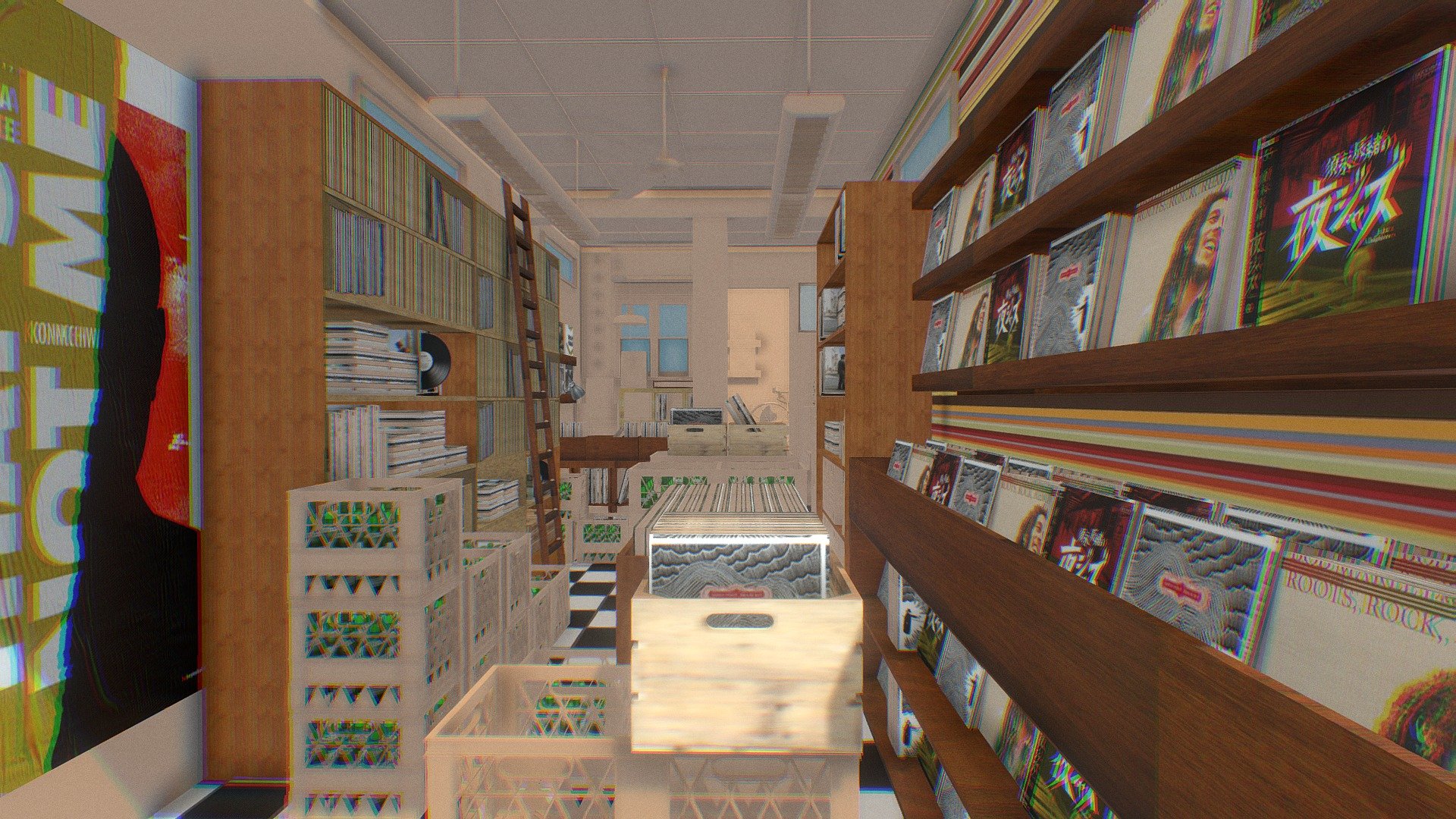 record store - Buy Royalty Free 3D model by okotaru (@loaferspore ...