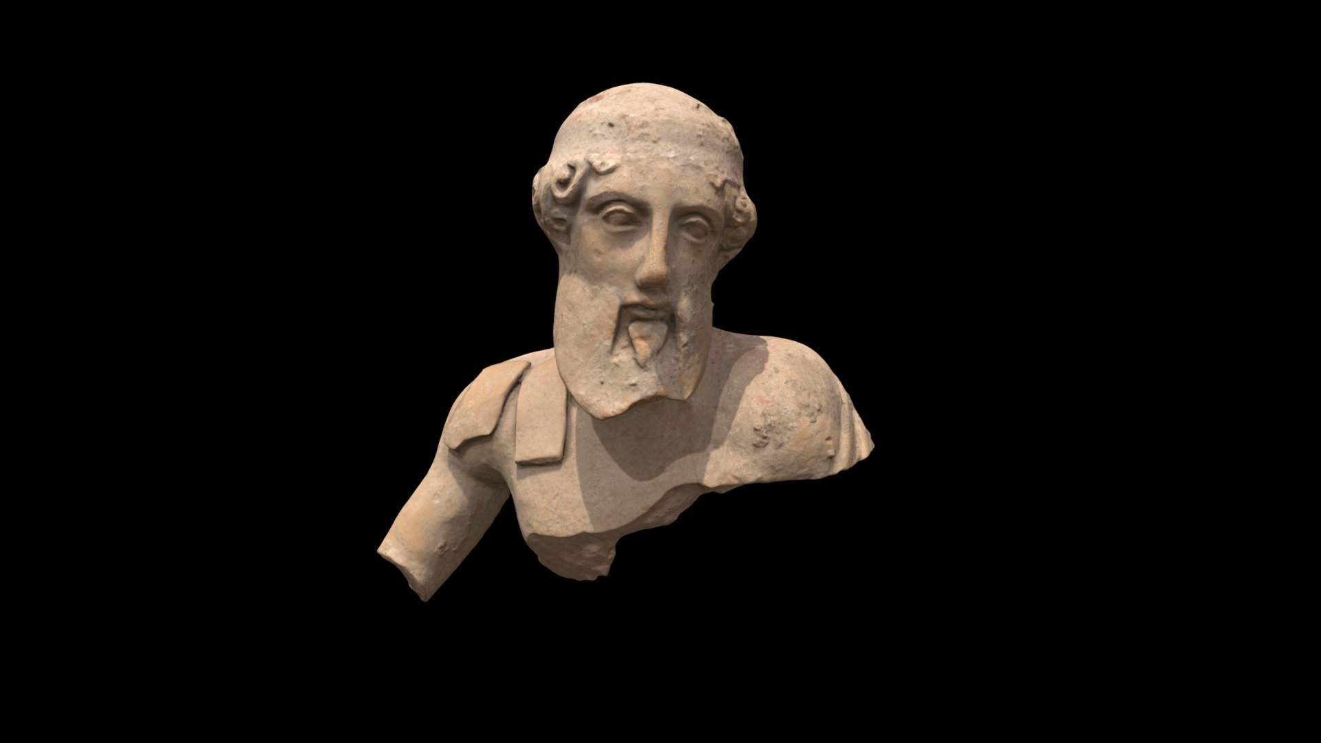 1951.538 Fragment of a Reclining Male Figure - Download Free 3D model ...
