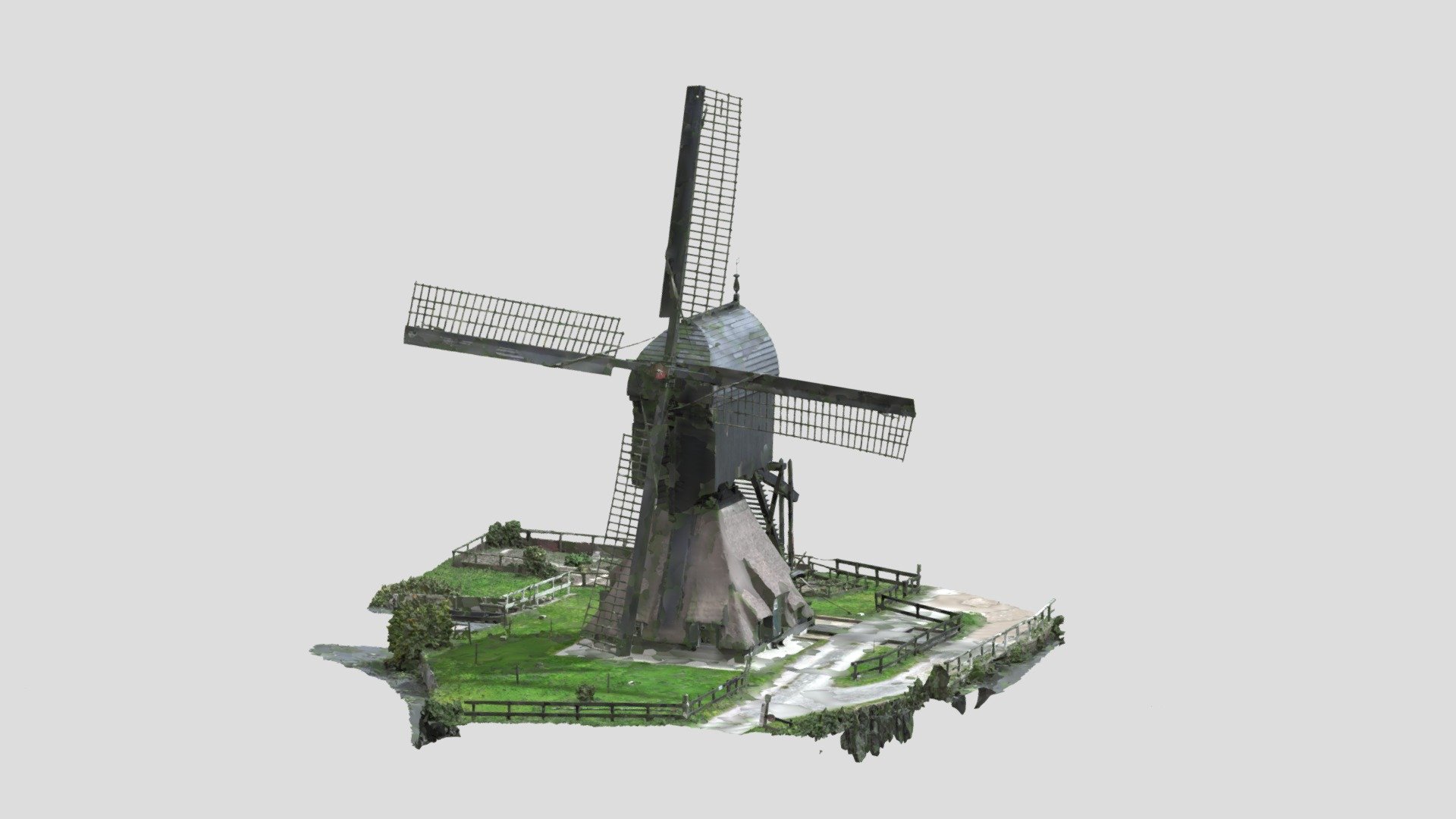 De Westermolen (Langerak) – Dutch Windmill - Download Free 3D model by 3DScanServiceAmsterdam ...