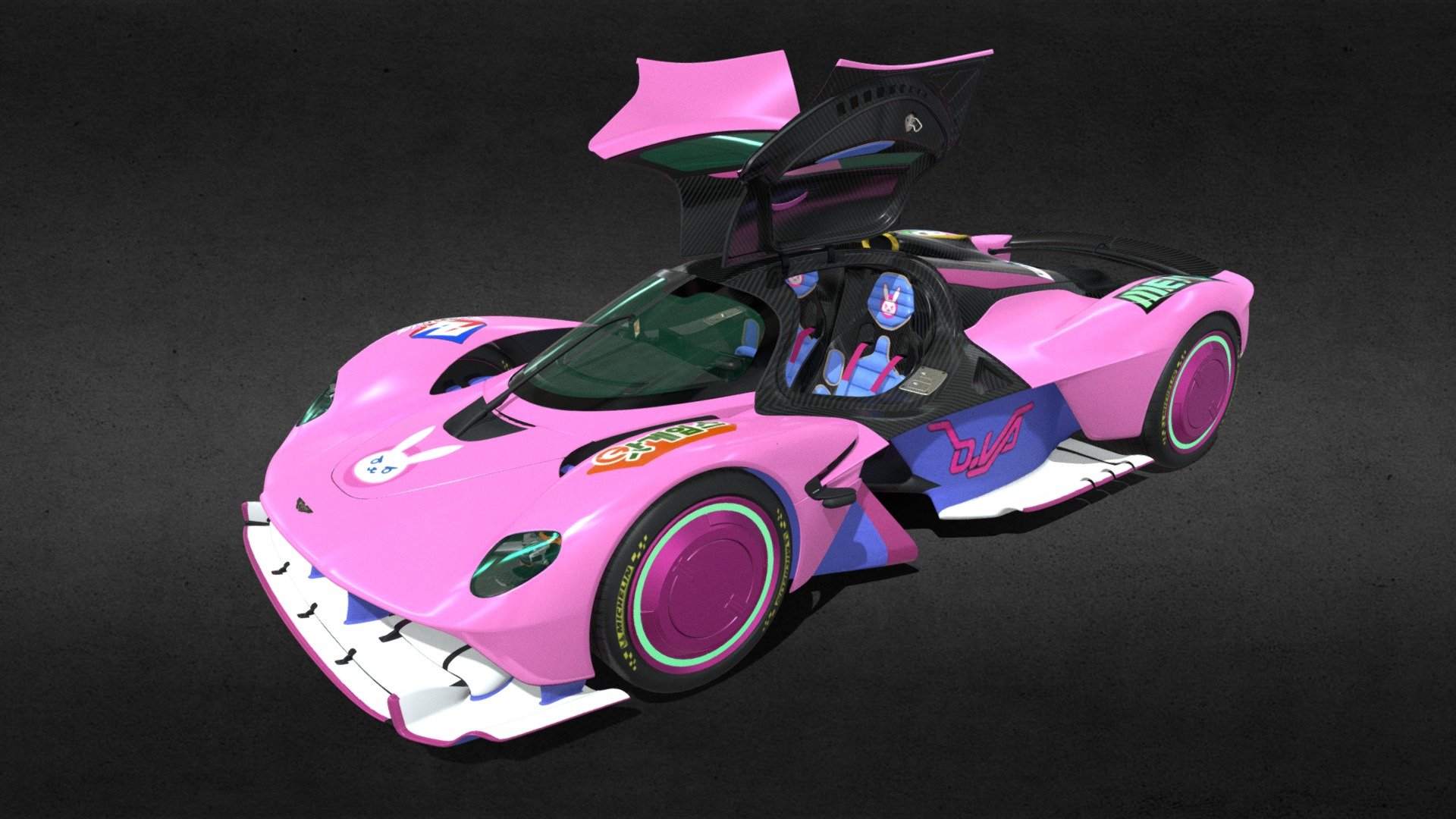 Aston Martin Valkyrie-DVA - Download Free 3D model by chiwei ...