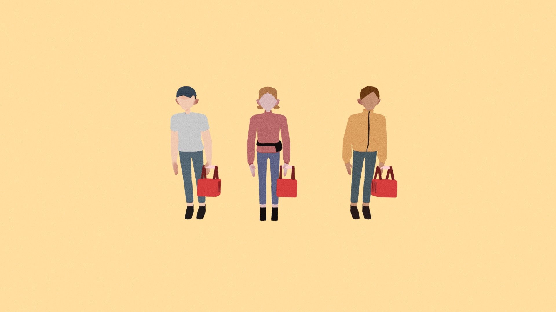 Social Distancing Simulator NPCs - Download Free 3D model by eddakat ...