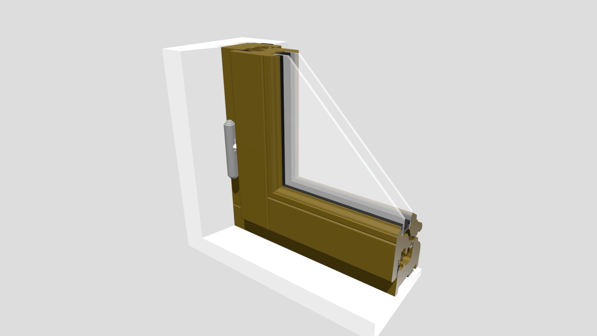 Pose en Feuillure BOIS - 3D model by forlis [df2b7d3] - Sketchfab