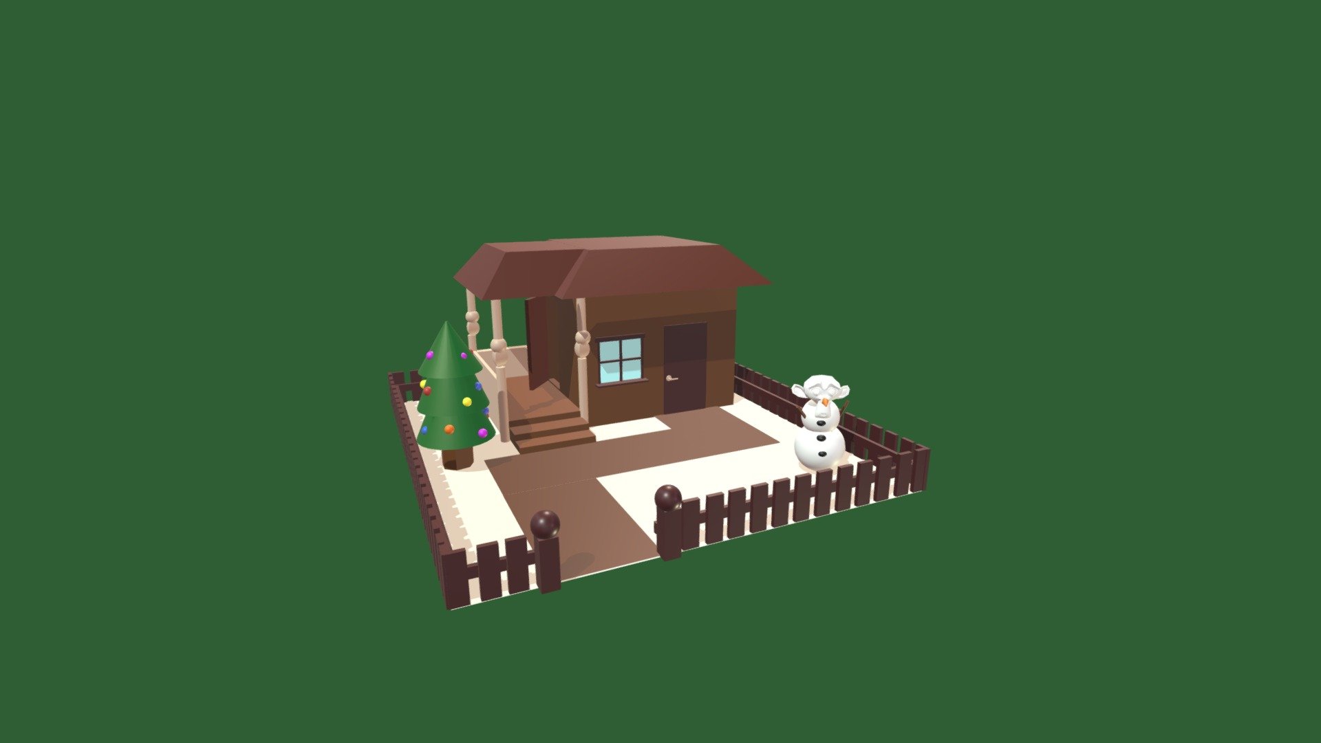 Christmas House - Download Free 3D model by jasminlassmann [df32947 ...