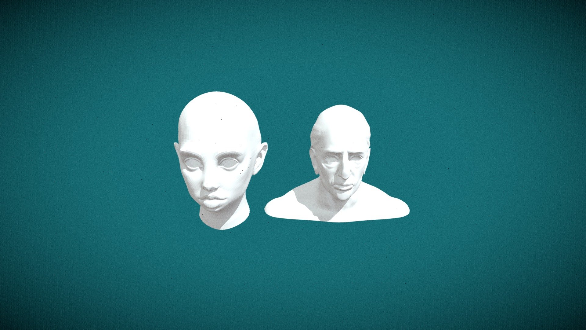 Head Study Busts - 3D model by kaleah [df33400] - Sketchfab