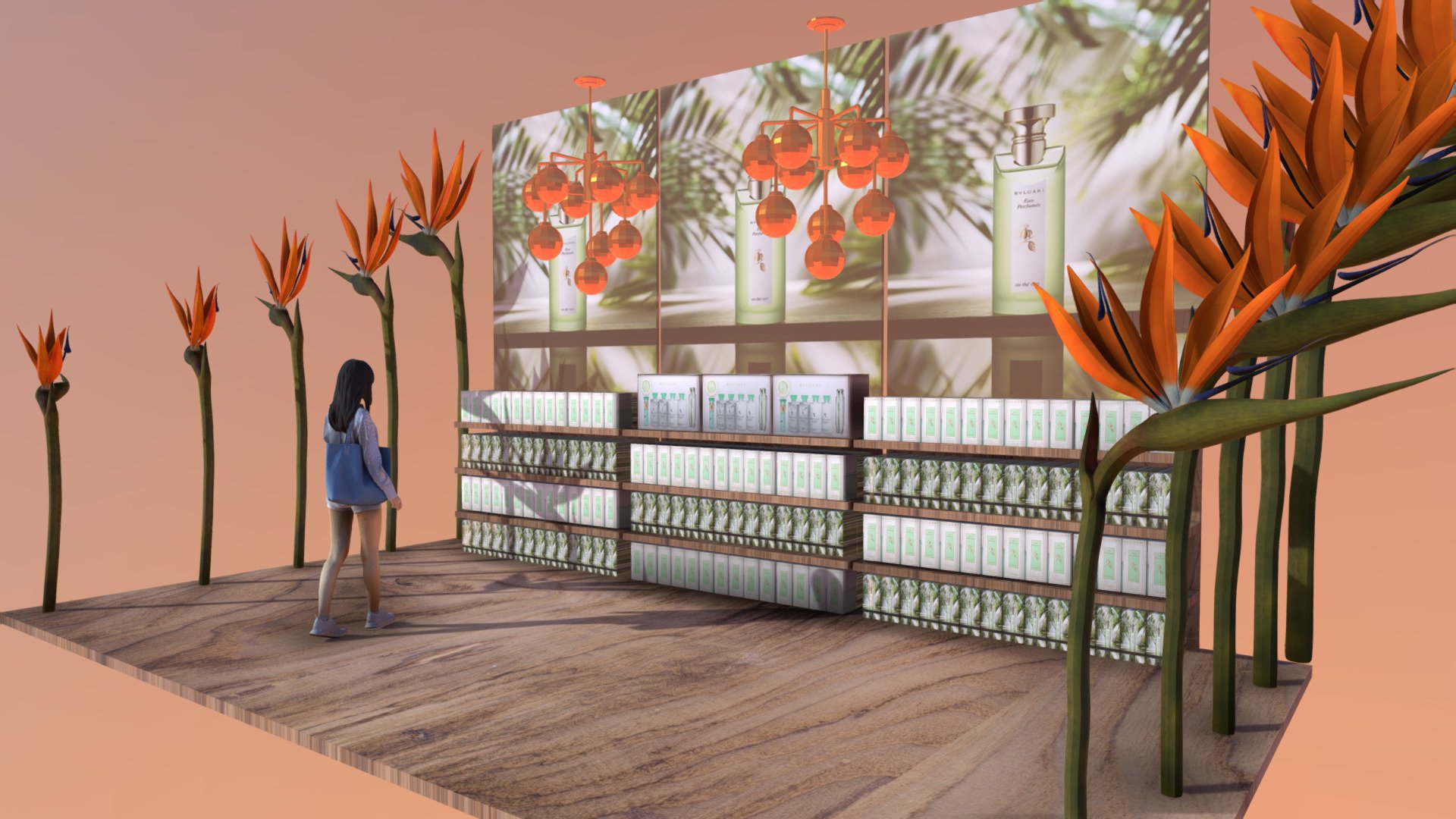 Perfume Display (Visual Merchandising) - Download Free 3D model by ...