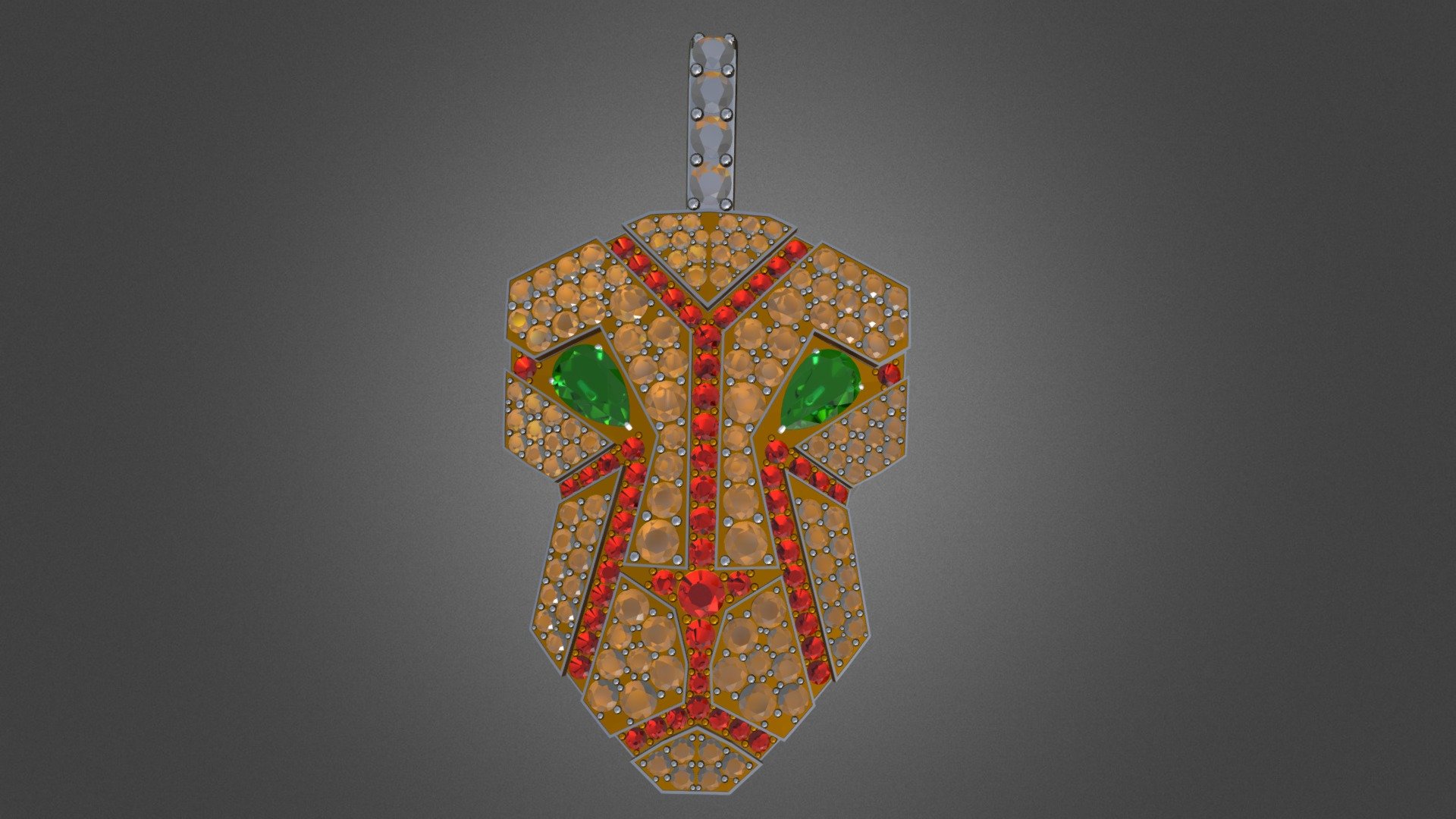 lion pendent - 3D model by Riccardo Ferrari (@gheopardo) [df36985 ...