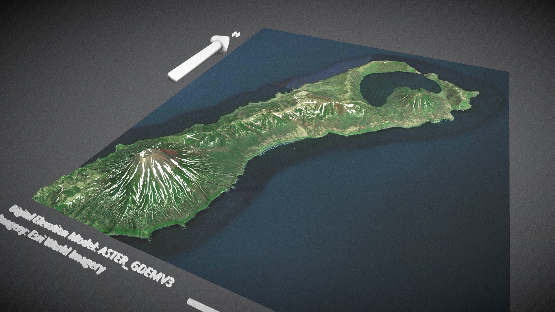 northern Simushir Island, Kuriles, Russia (x2) - Download Free 3D model ...