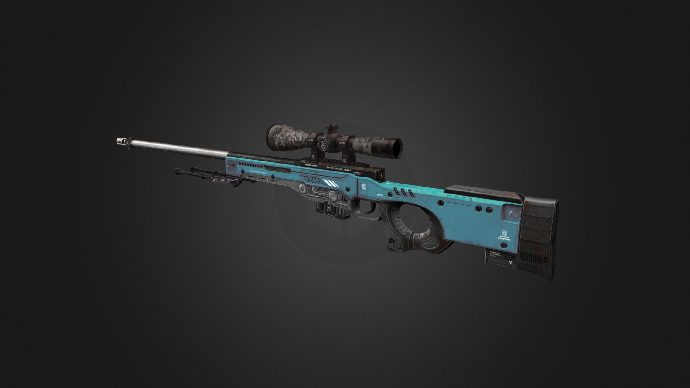 AWP | Annihilator Blue - 3D model by emucustoms [df3a764] - Sketchfab