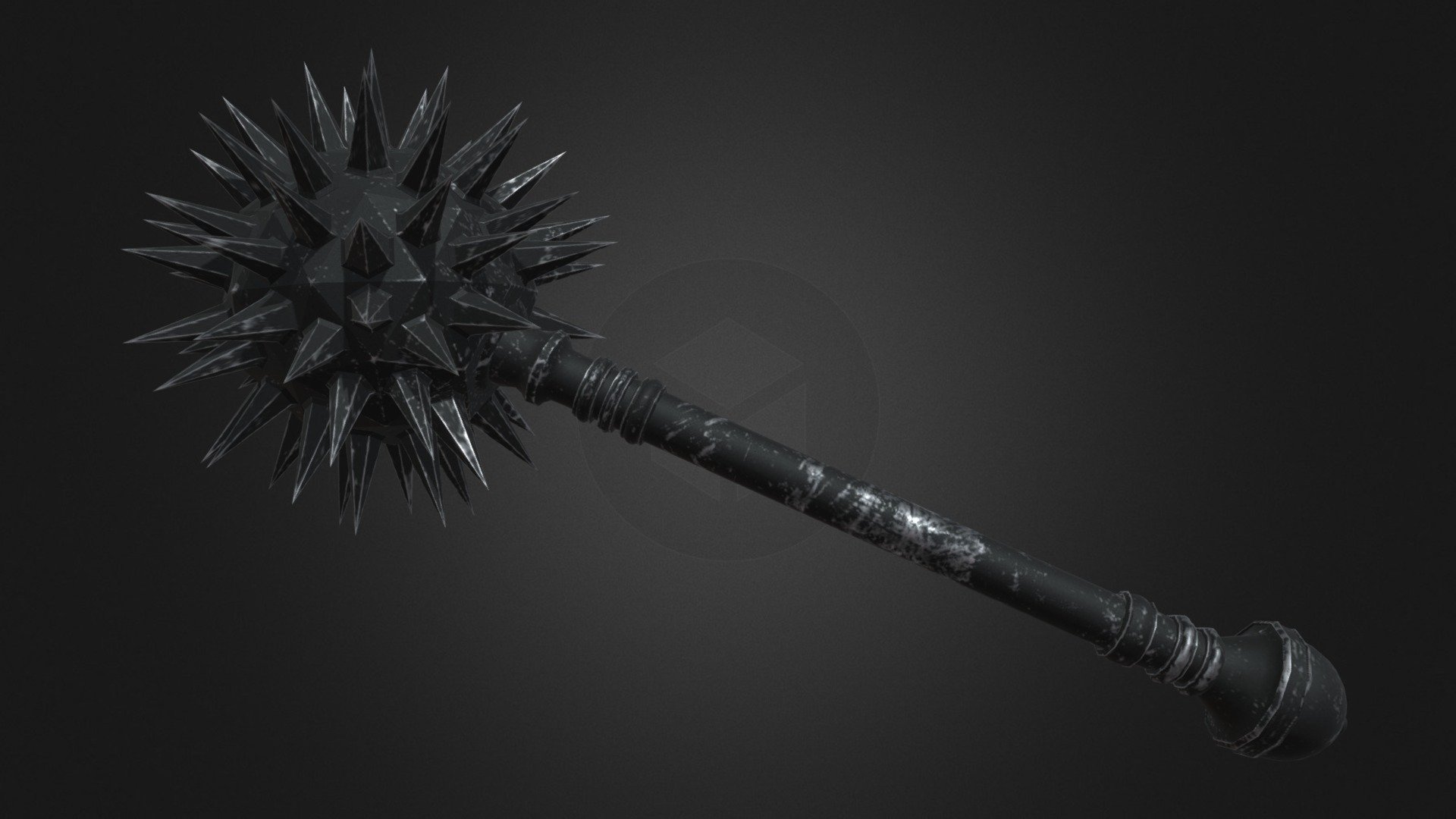 Spiked Black Iron Mace - Download Free 3D model by Dr_Kryzel [df3aa8f ...