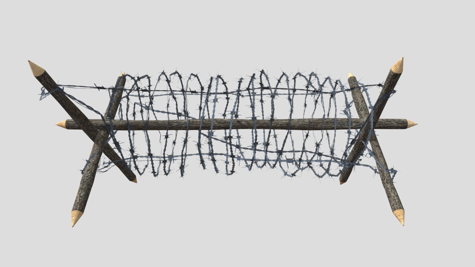 Lowpoly Barb Wire Obstacle 2 - Buy Royalty Free 3D model by ...