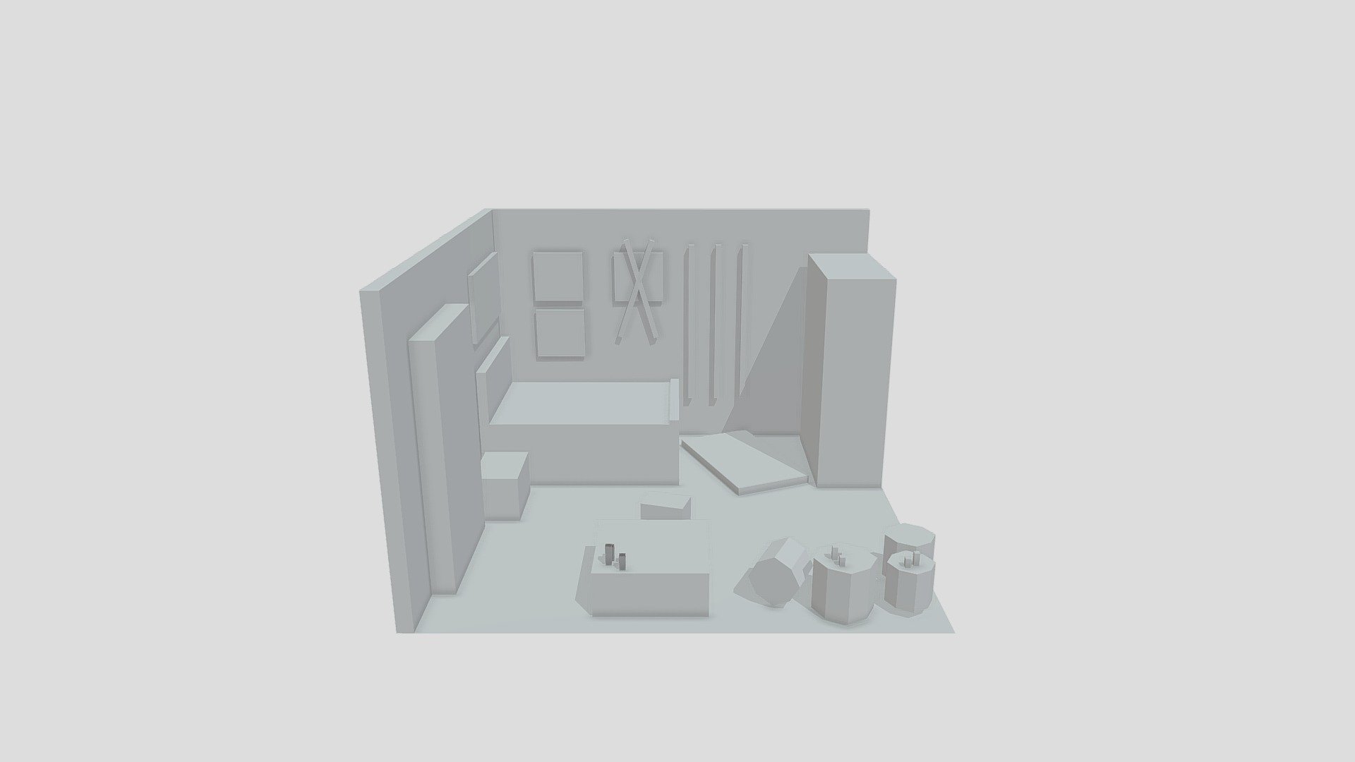 Blockout - 3D model by Loes van Dijck (@loesvandijck) [df3eb39] - Sketchfab
