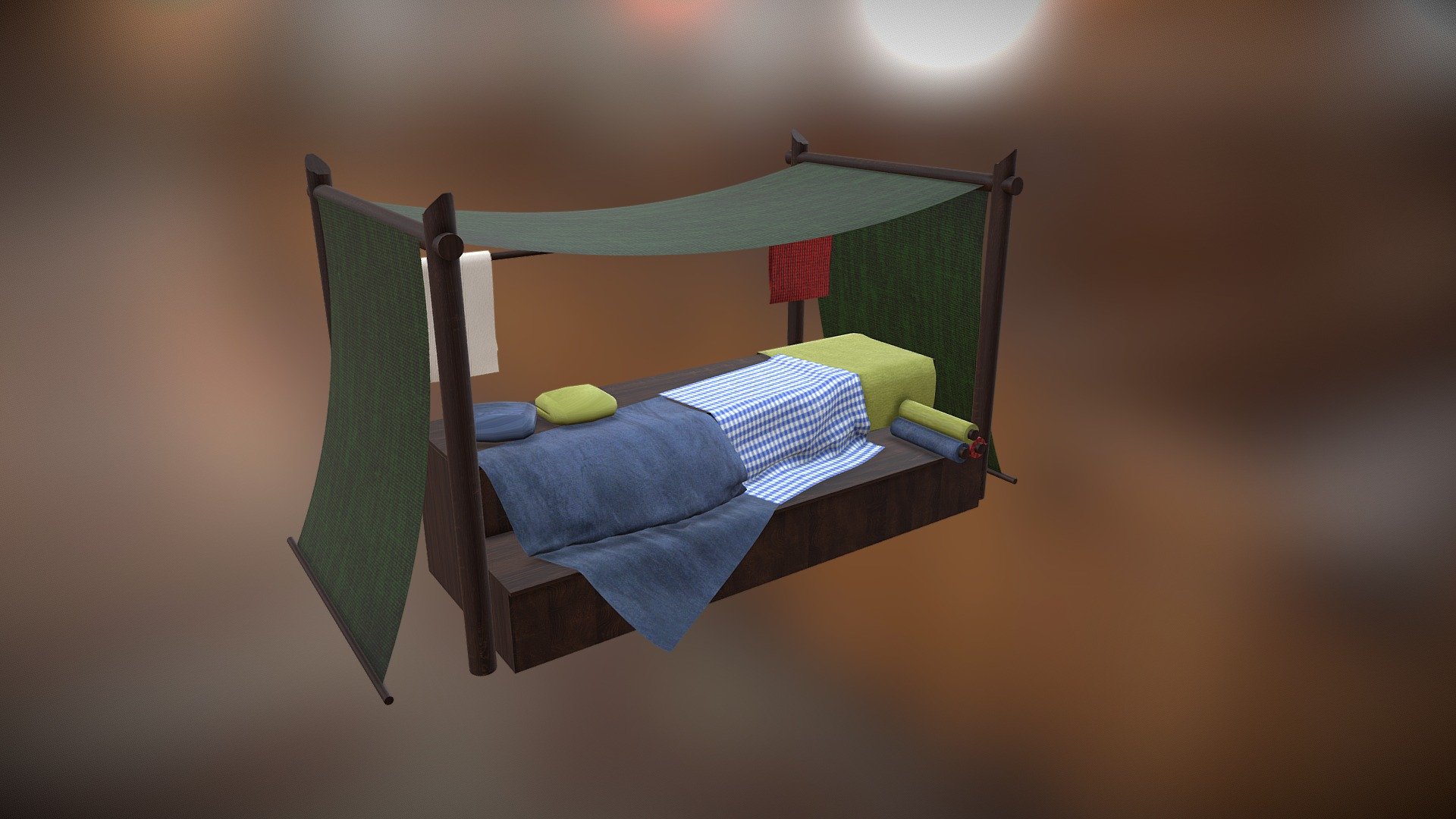 Classic Fabric Stall - Buy Royalty Free 3D model by The Design Wonderer ...