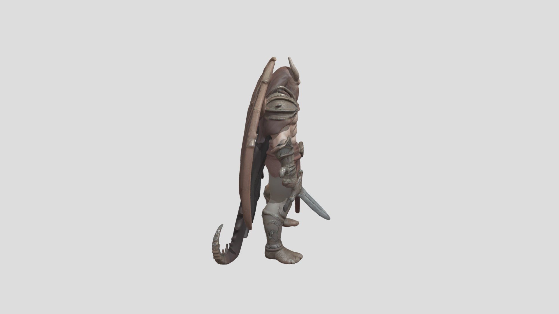 anthropomorphic character dragon - 3D model by jixroot [df41042 ...