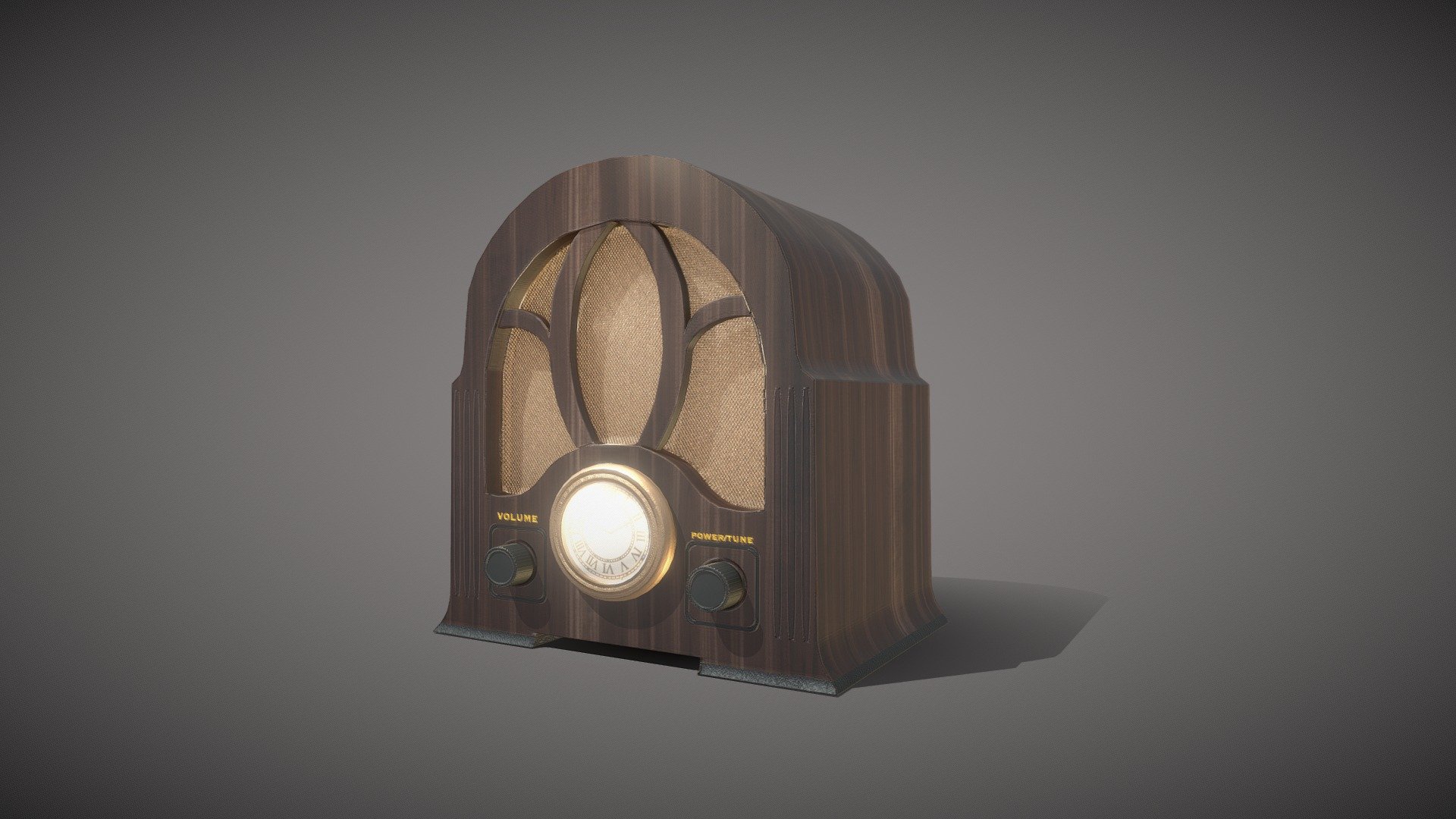 Antique Radio - 3D model by Alan_Ruffin (@AwoL_03) [df414e0] - Sketchfab