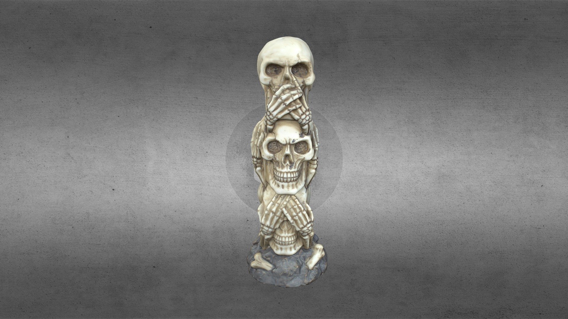 Stacked Skulls Sculpture - Download Free 3D model by Megalith3D ...