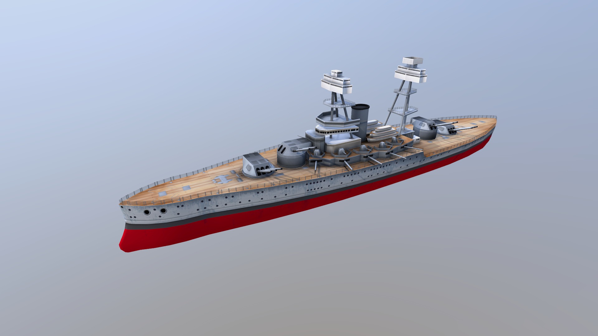 Iwo Jima Uss Nevada 3d Model By Matt Zanetti Mzanetti Df442ac Sketchfab