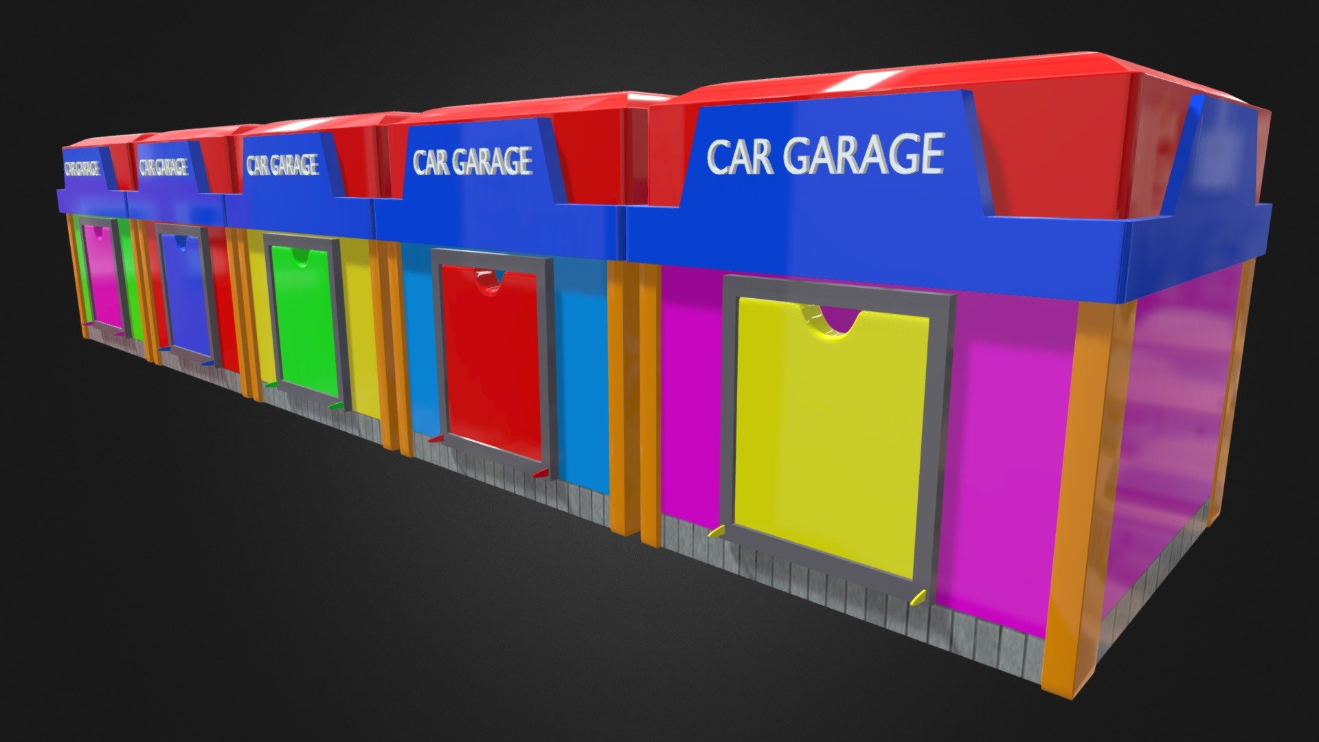 Crossing Fountain Car Garage Background! - 3D model by saqlainbaig ...